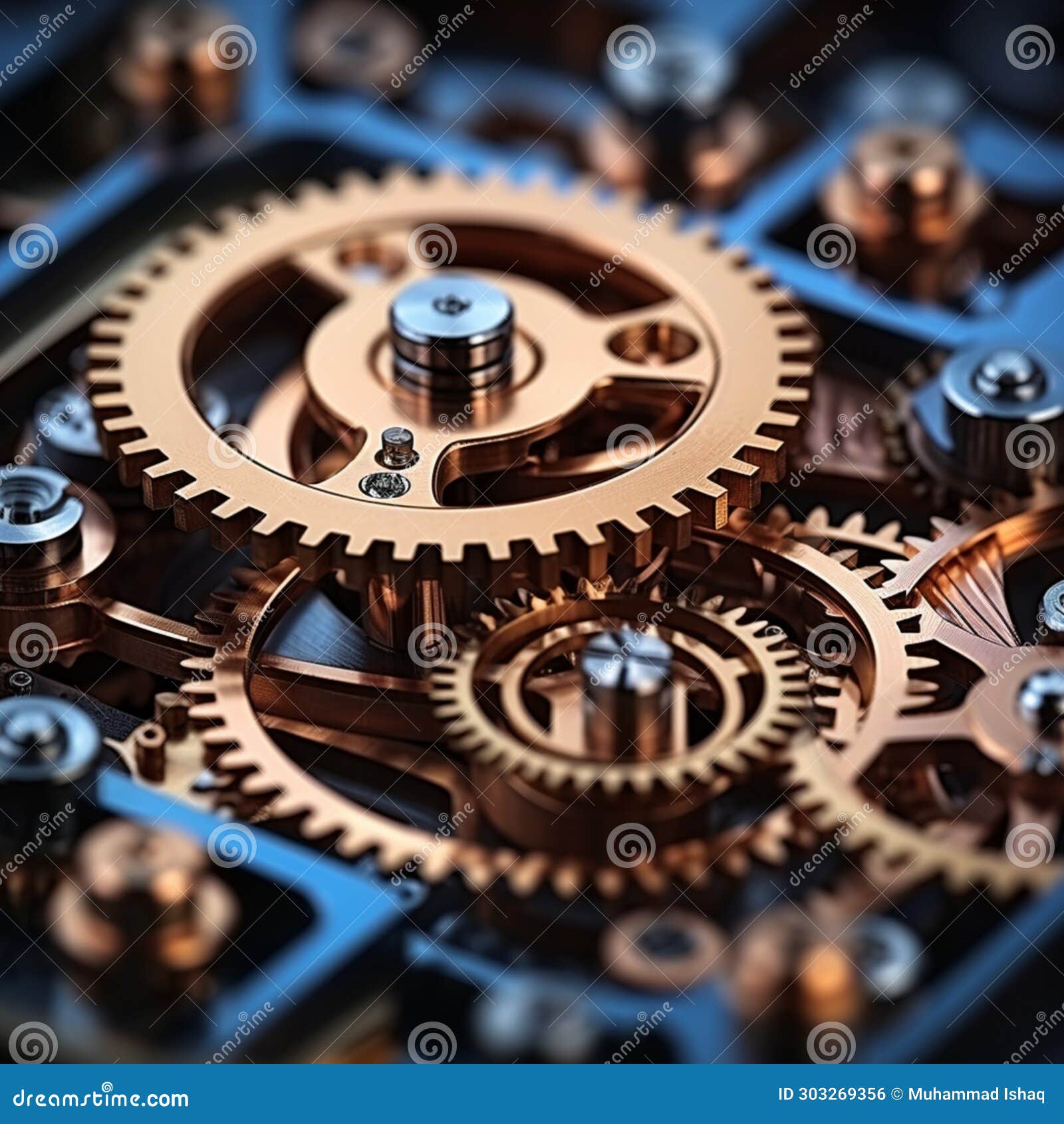 3d Graphics Style of Mechanical Gears in Motion, Engineering ...