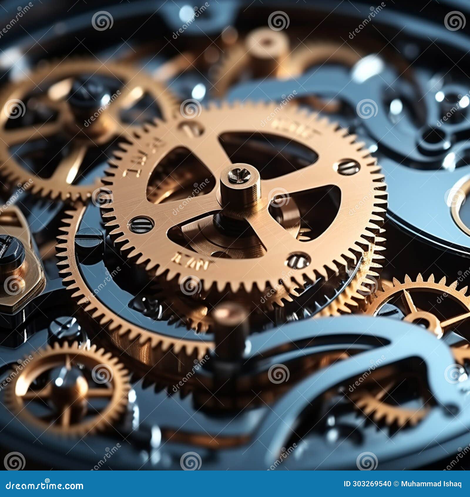 3d Graphics Style of Mechanical Gears in Motion, Engineering ...