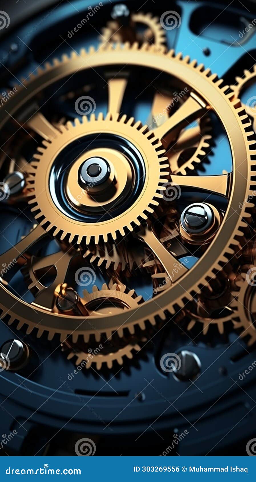3d Graphics Style of Mechanical Gears in Motion, Engineering ...