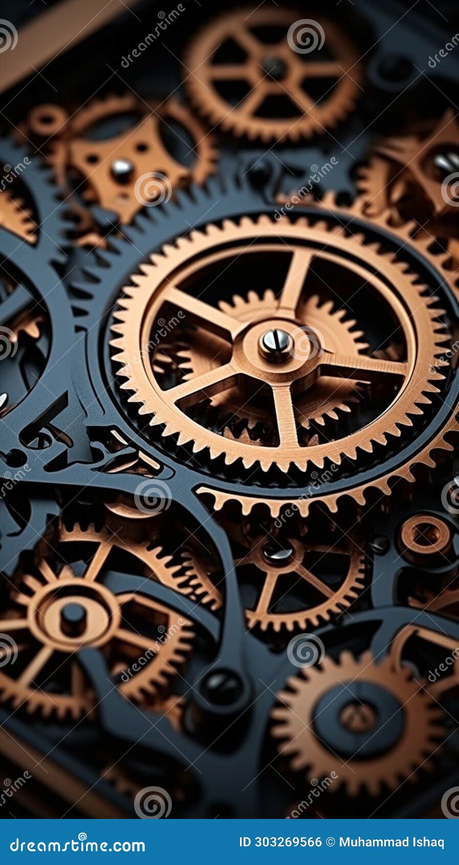 3d Graphics Style of Mechanical Gears in Motion, Engineering ...