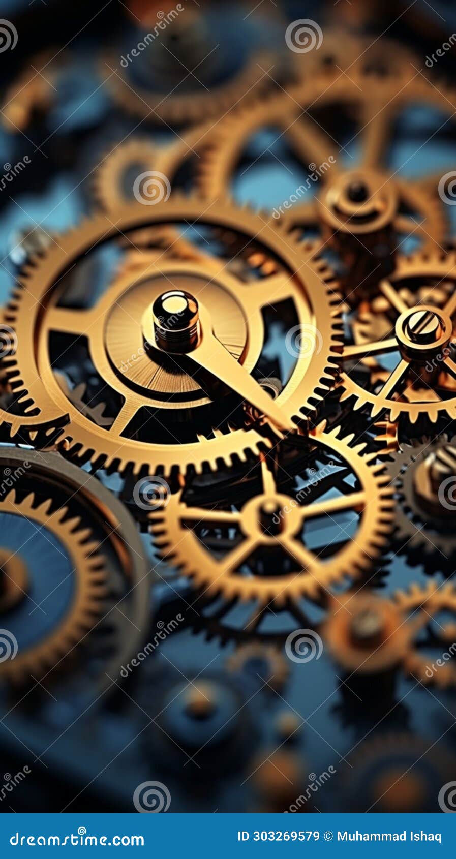 3d Graphics Style of Mechanical Gears in Motion, Engineering ...