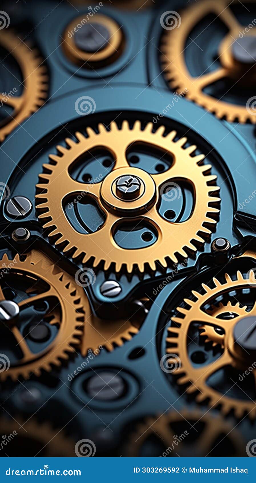 3d Graphics Style of Mechanical Gears in Motion, Engineering ...