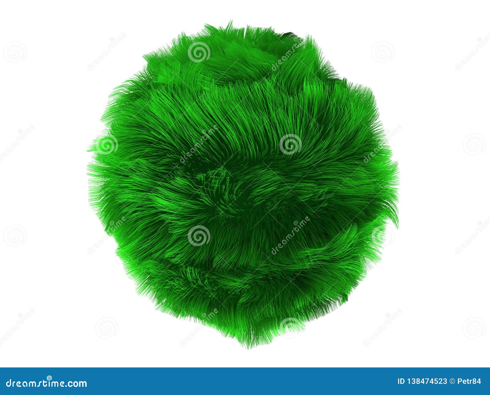 3d Grass Object Isolated on White Background Stock Illustration ...