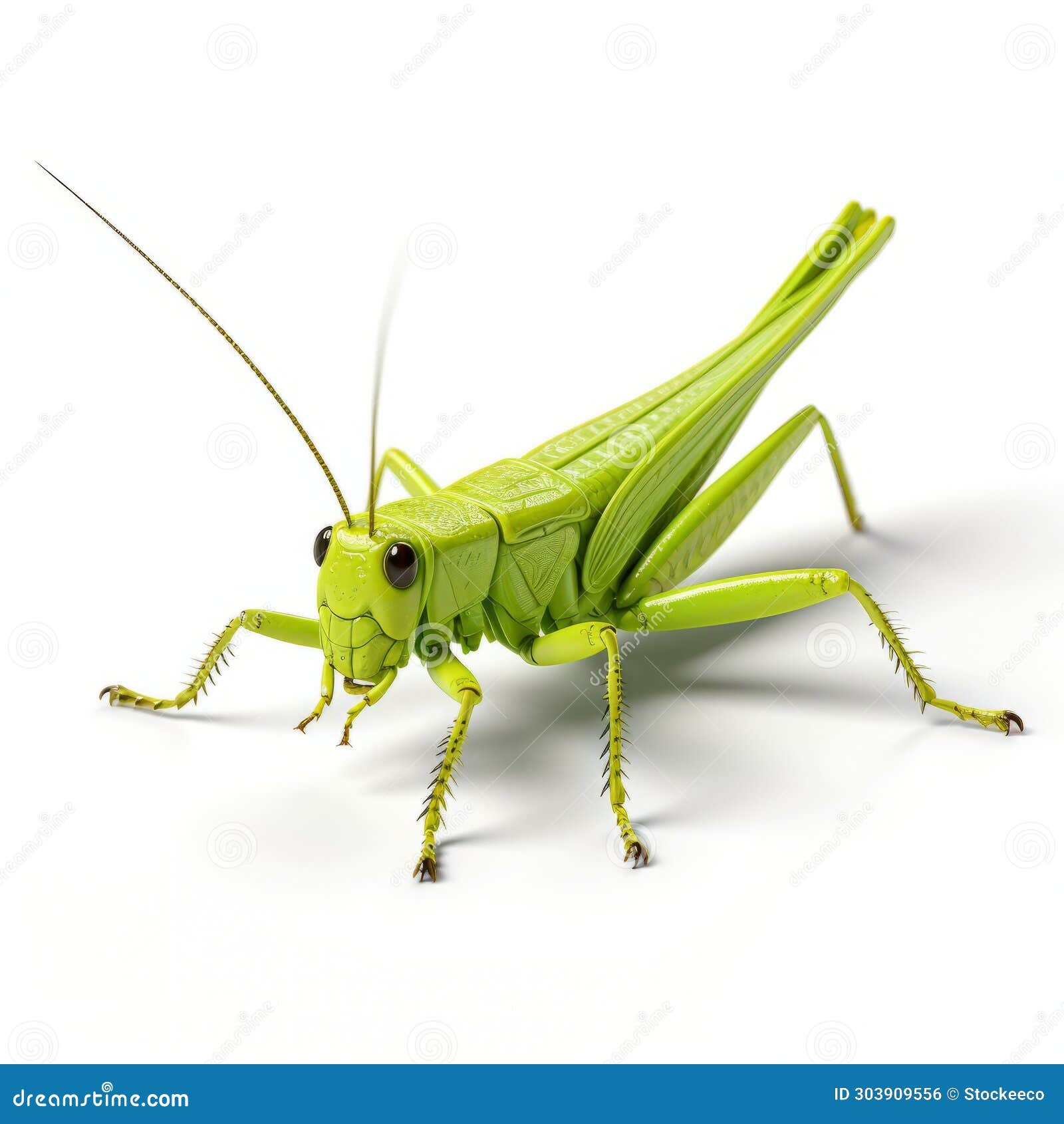 3d Grasshopper on White Background - Stunning Unreal Engine Render ...
