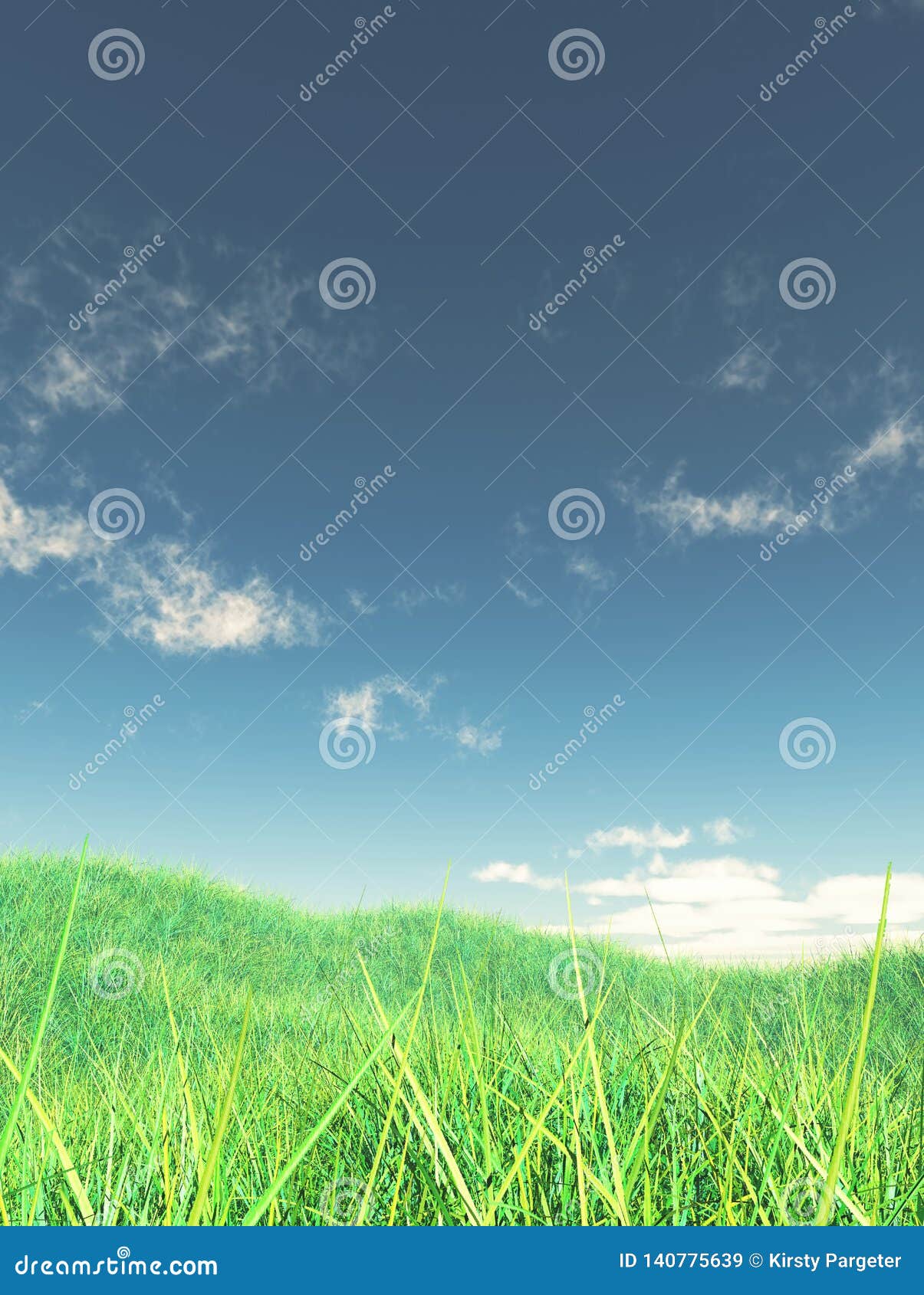 3D Grassy Landscape With Tree Royalty-Free Stock Photo | CartoonDealer ...