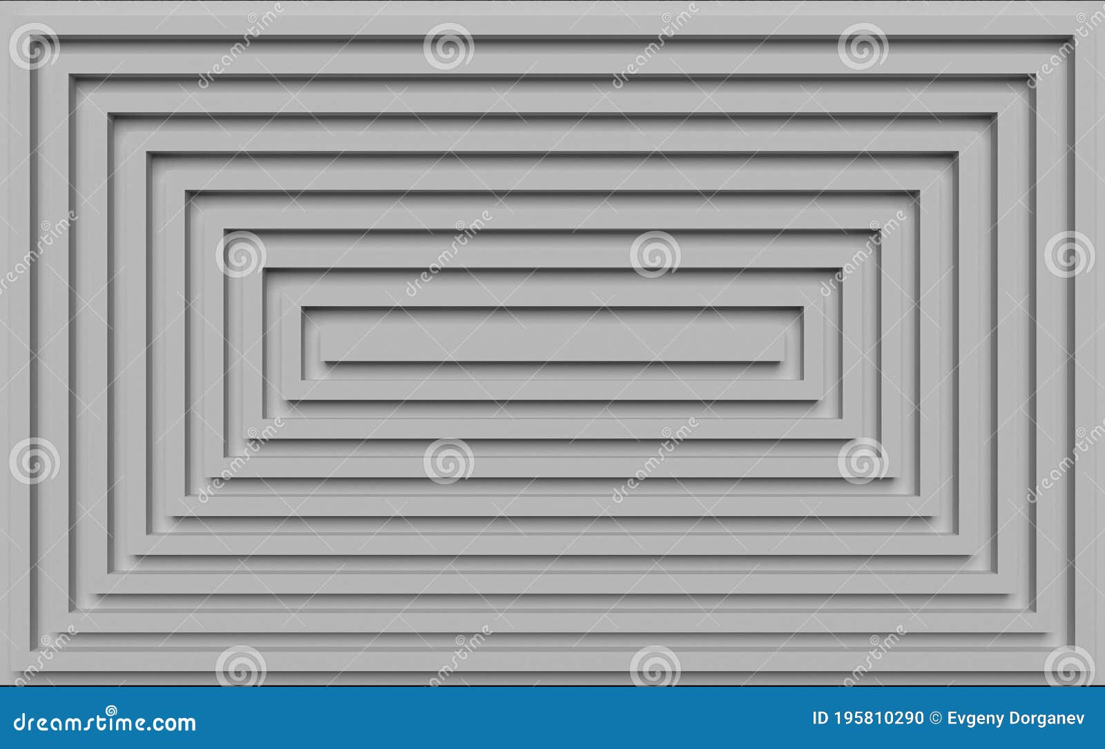 3d Gray Abstraction from Simple Shapes Stock Illustration ...
