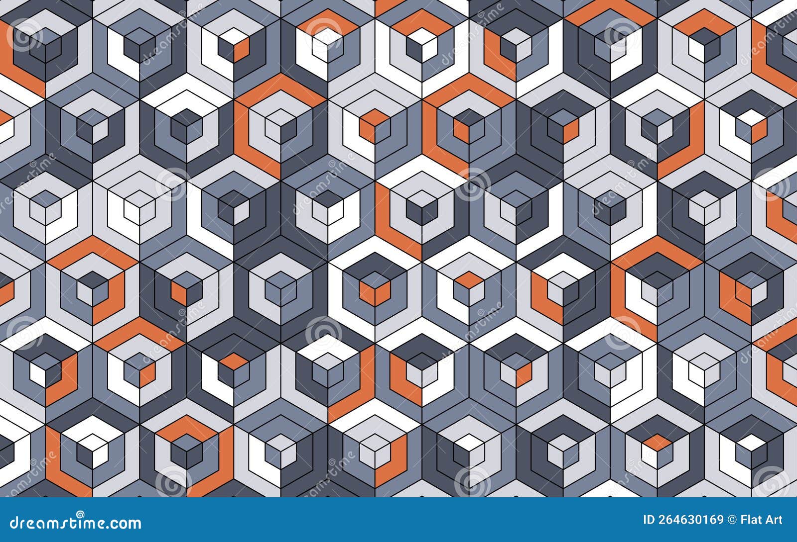 3d Gray Block Hexagone Banner Background Stock Vector - Illustration of ...