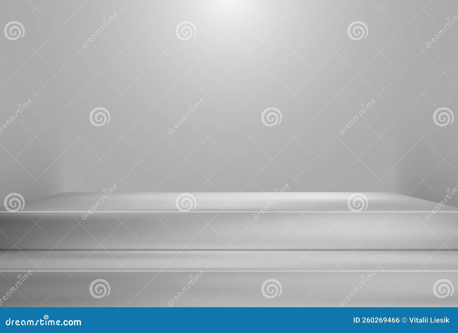3D Gray Scene Background Product. Podium Gray Background Vector Render ...
