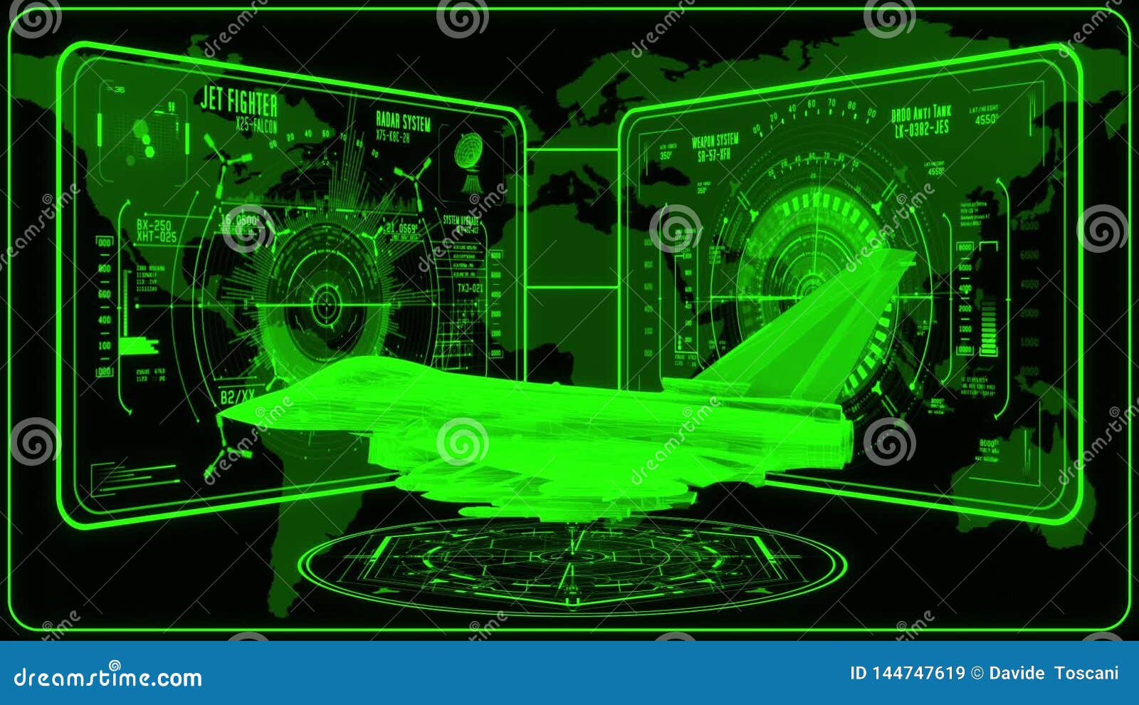 Fighter Jet Cockpit Hud