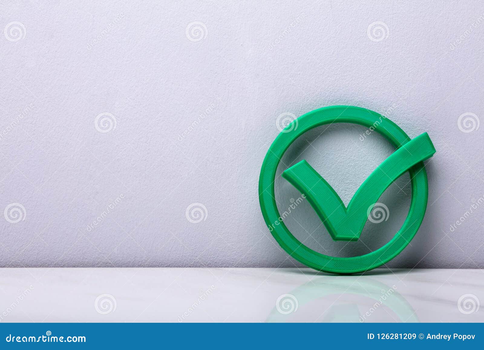 3d Green Tick Symbol stock image. Image of confirmation - 126281209