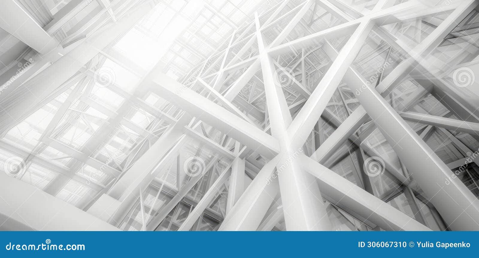 A 3D Grid of Beams and Nodes, Showcasing the Structural Complexity of a ...