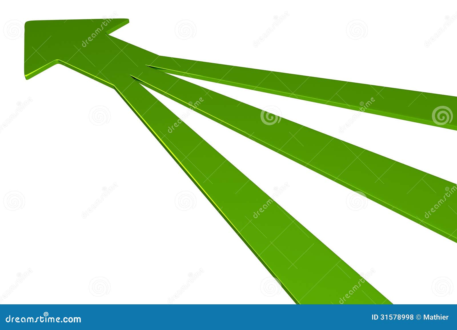 3D Groene Pijlen - stock foto. Illustration of beweging - 31578998