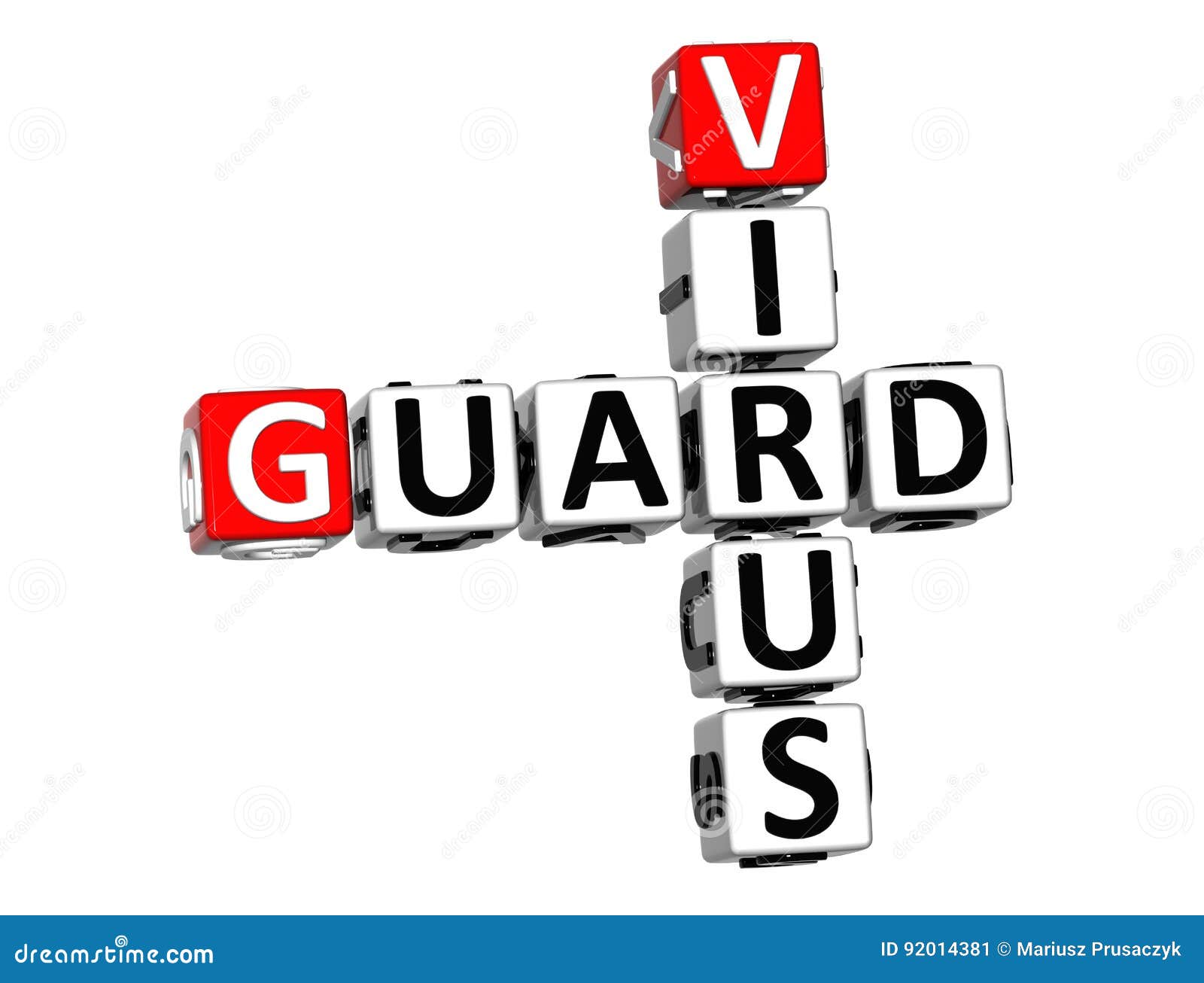 3D Guard Virus Crossword stock illustration. Illustration of guard ...