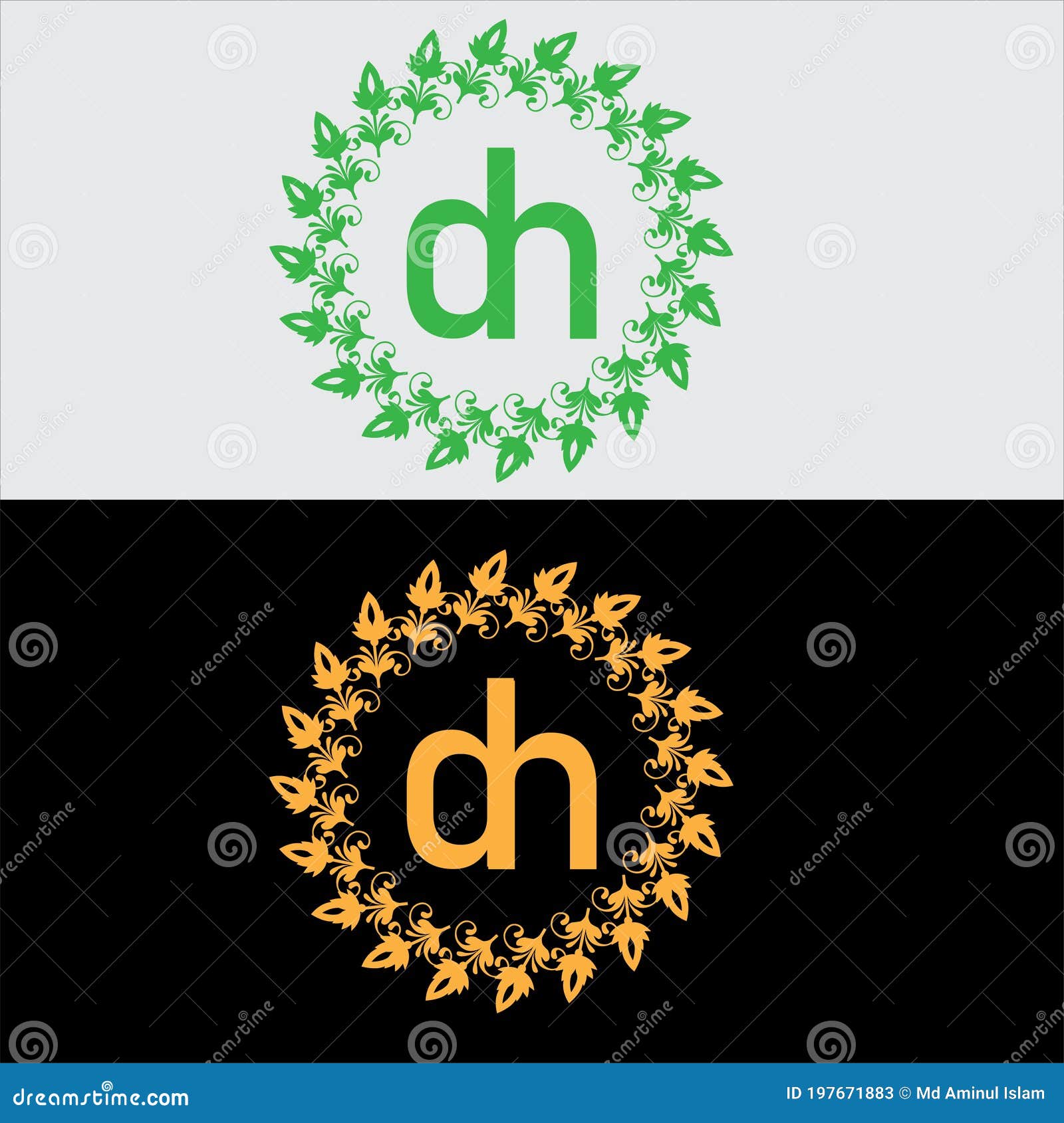 D H Joint Letter Logo Element Design Stock Vector - Illustration of ...