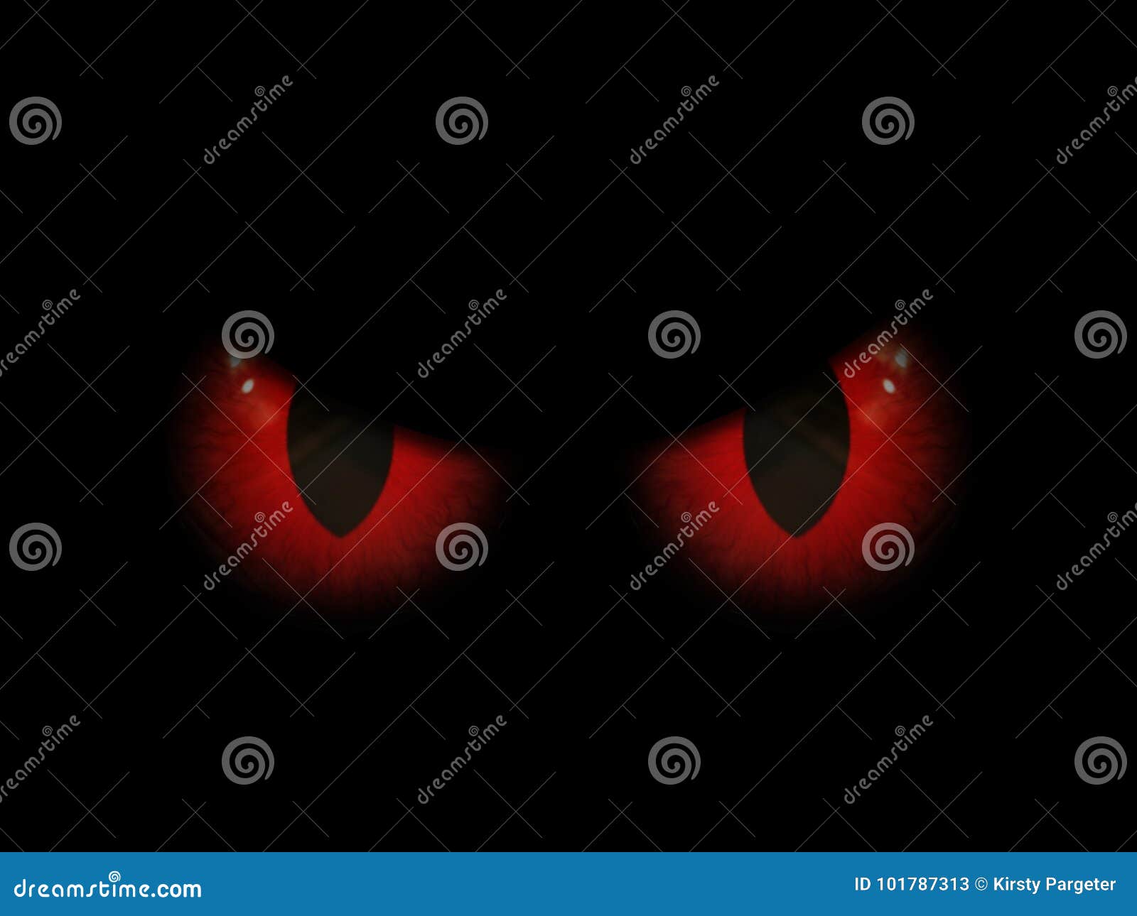 3D Halloween Background with Red Evil Eyes Stock Illustration ...
