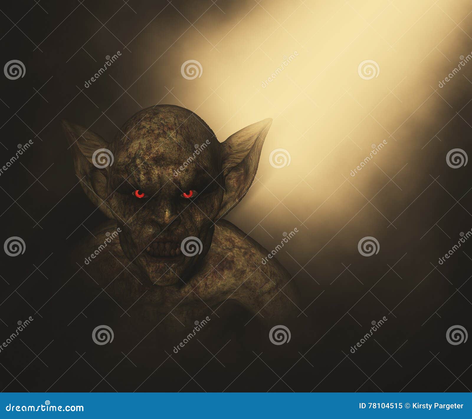 3D Halloween demon stock illustration. Illustration of demonic - 78104515