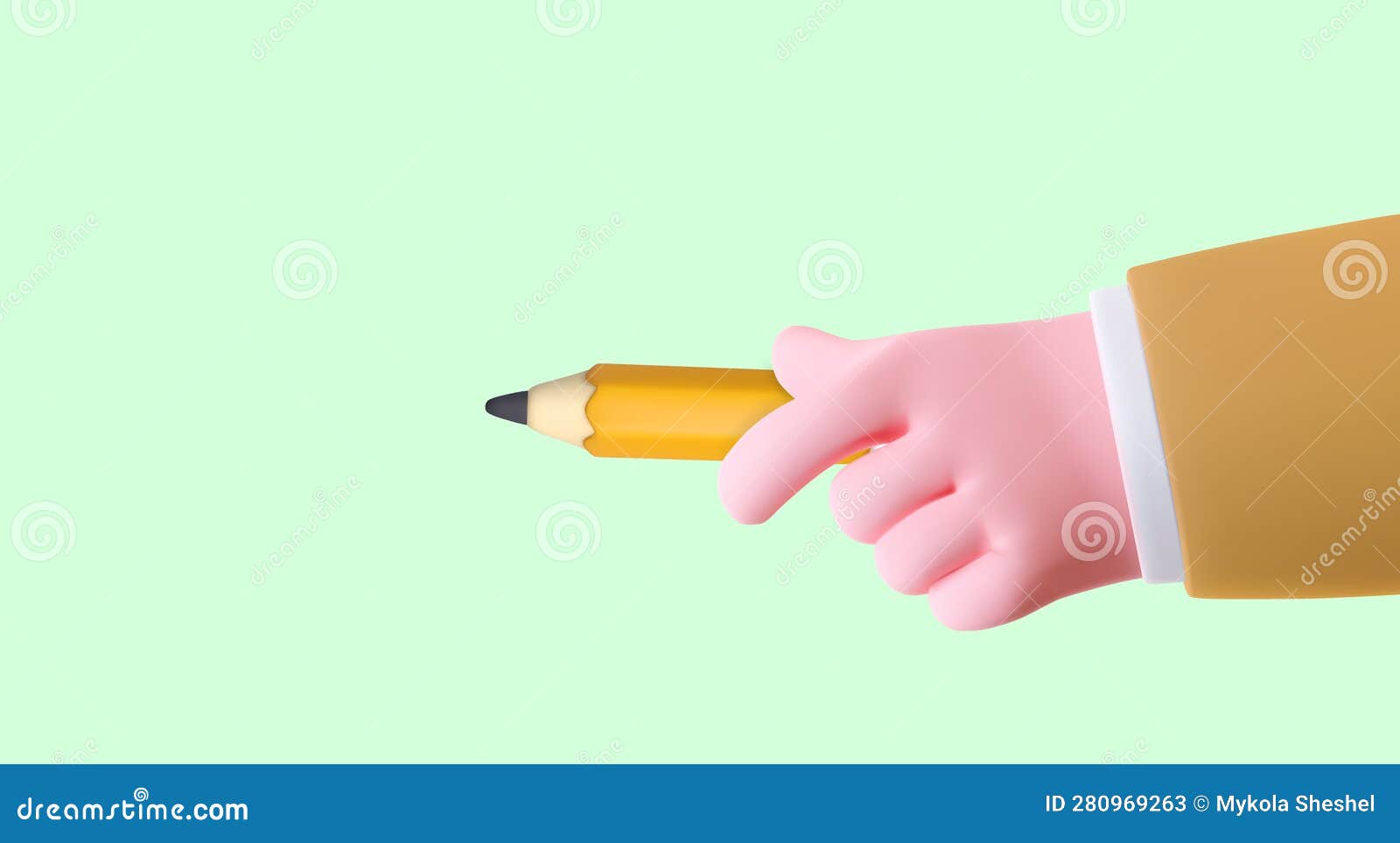 Pencil Pointing To Dartboard Center Goal. Strategy Achievement And ...