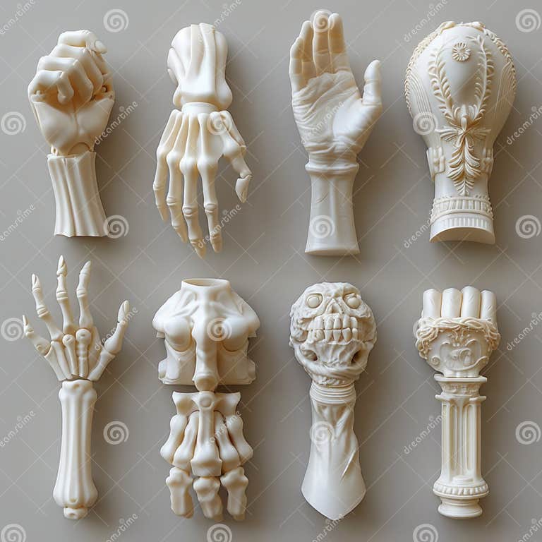 3D Hand Holding Things Set: Collection of Various Objects in Virtu ...