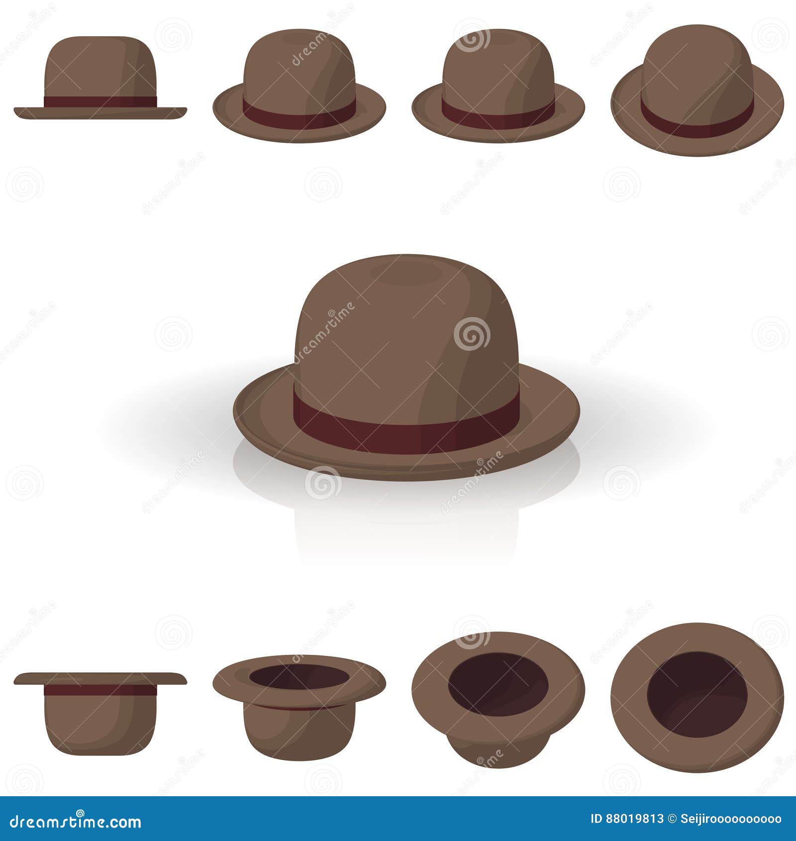 3D hat stock vector. Illustration of fashion, clothing - 88019813