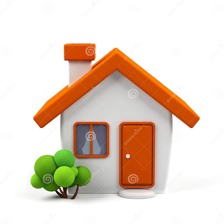 3d hause stock illustration. Illustration of home, real - 49672728