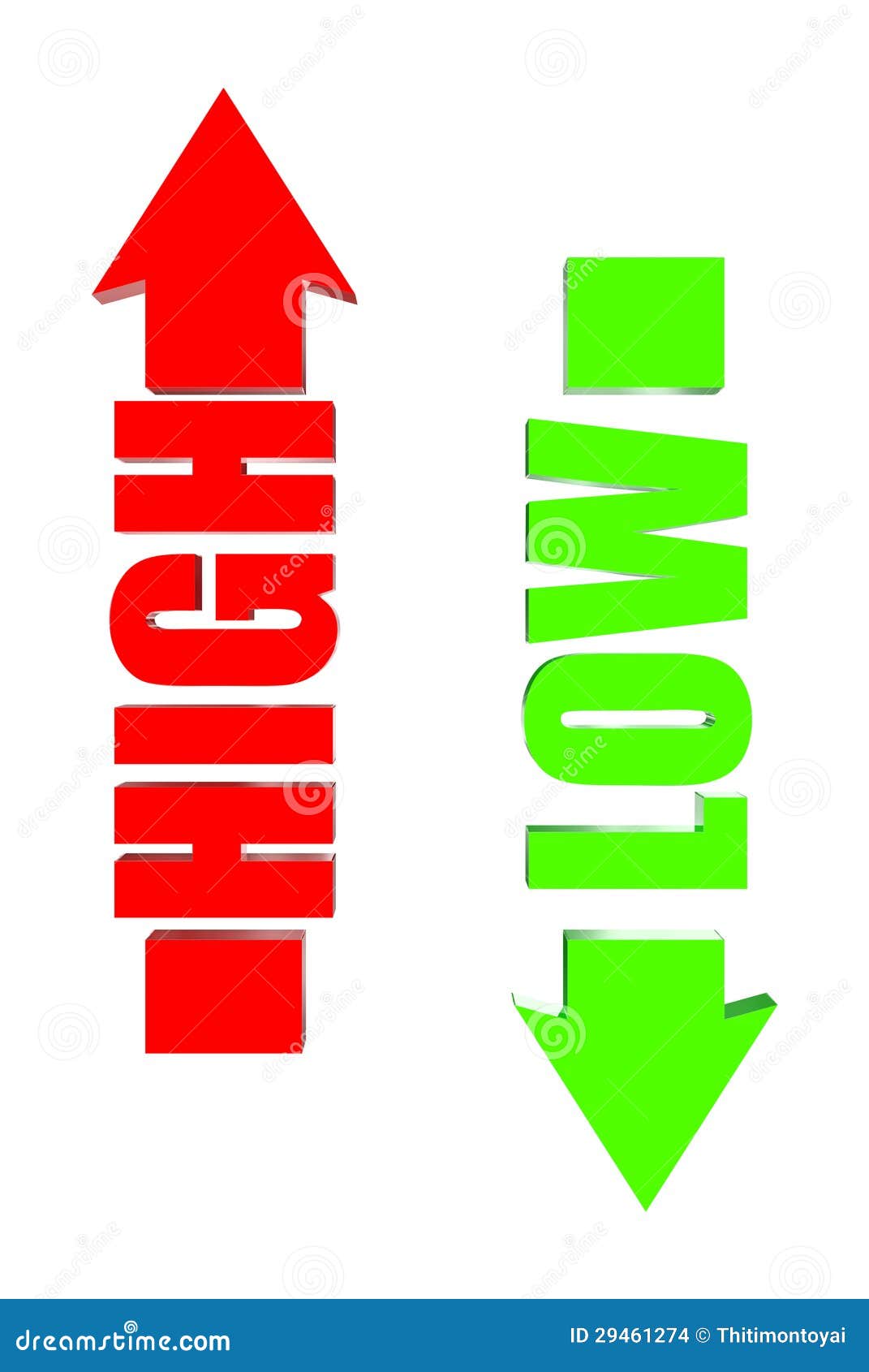 3D haut-bas illustration stock. Illustration du gibier - 29461274