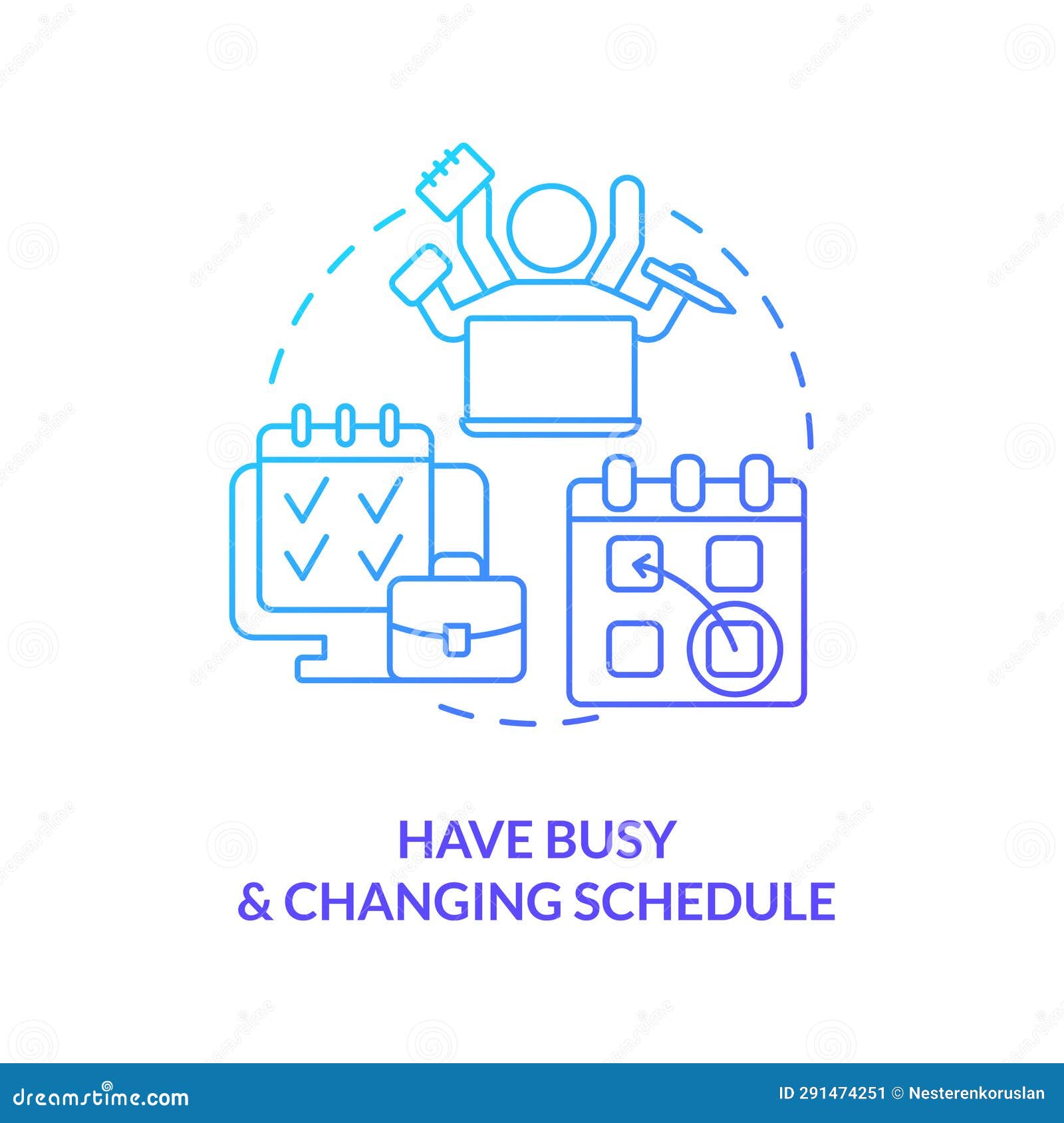 Linear Busy Icon From Cursor Outline Collection. Thin Line Busy Vector ...