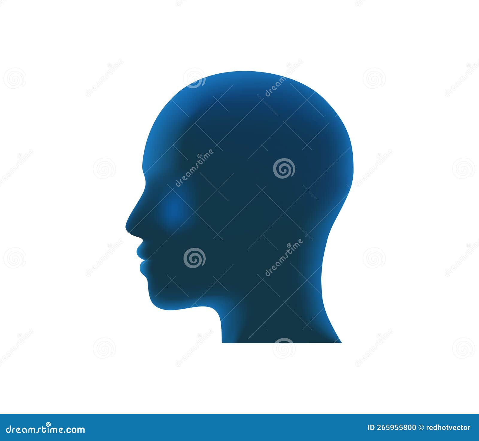 Human Head Profile Vector