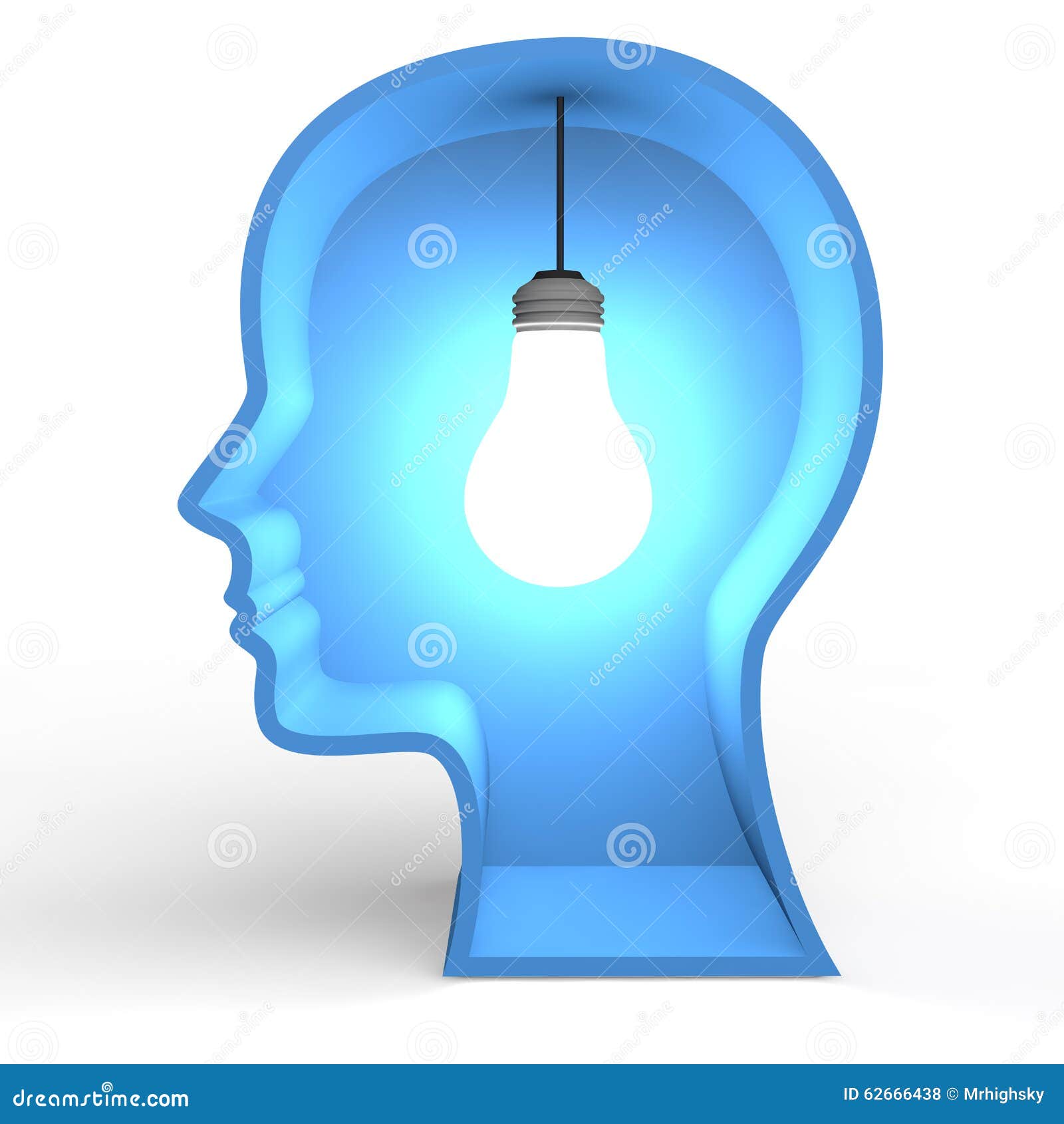 Head Shape Overthinking Concept Vector Illustration | CartoonDealer.com ...