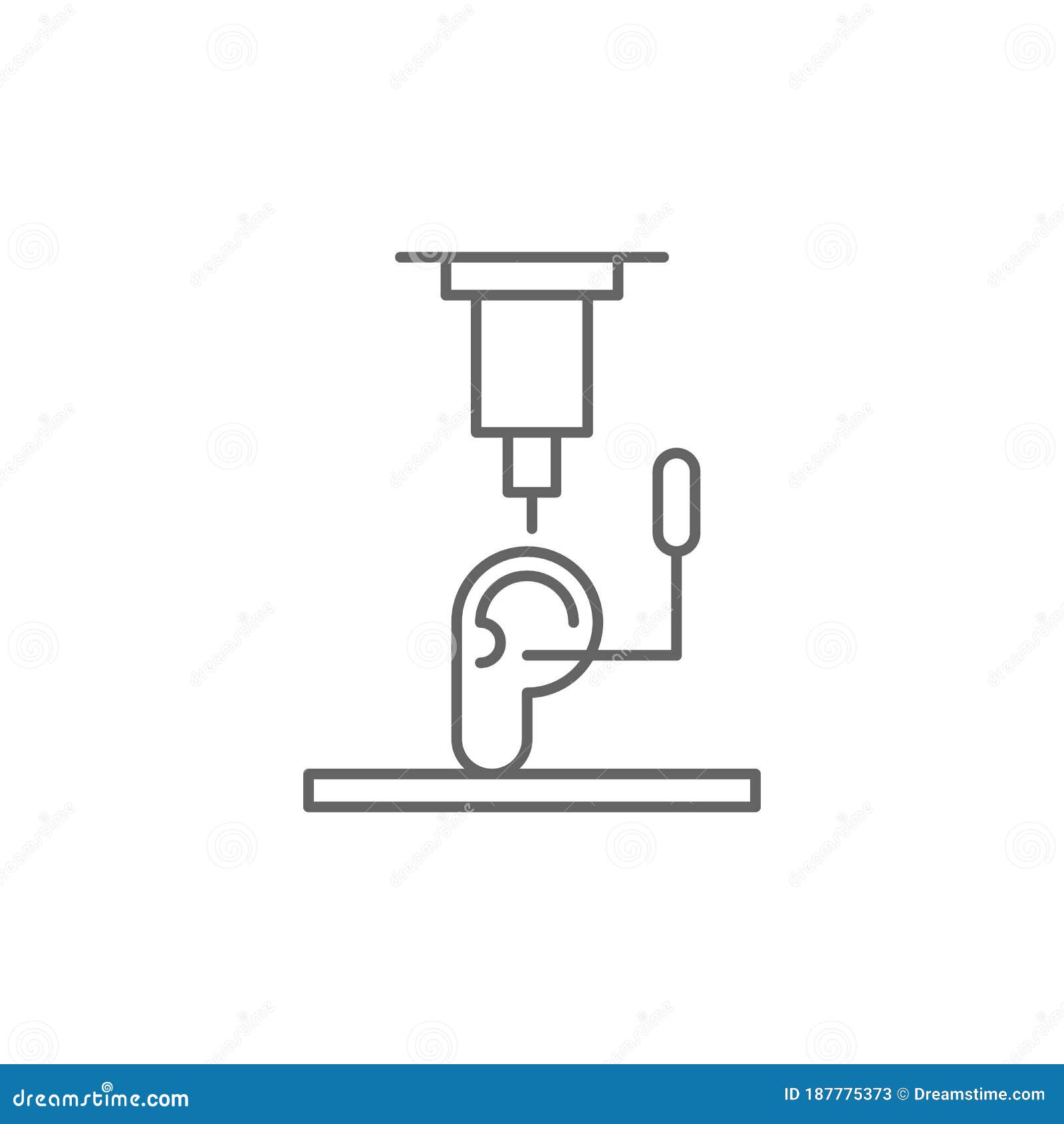 3d Hearing Icon. Element of 3d Printing Icon. Thin Line Icon for ...