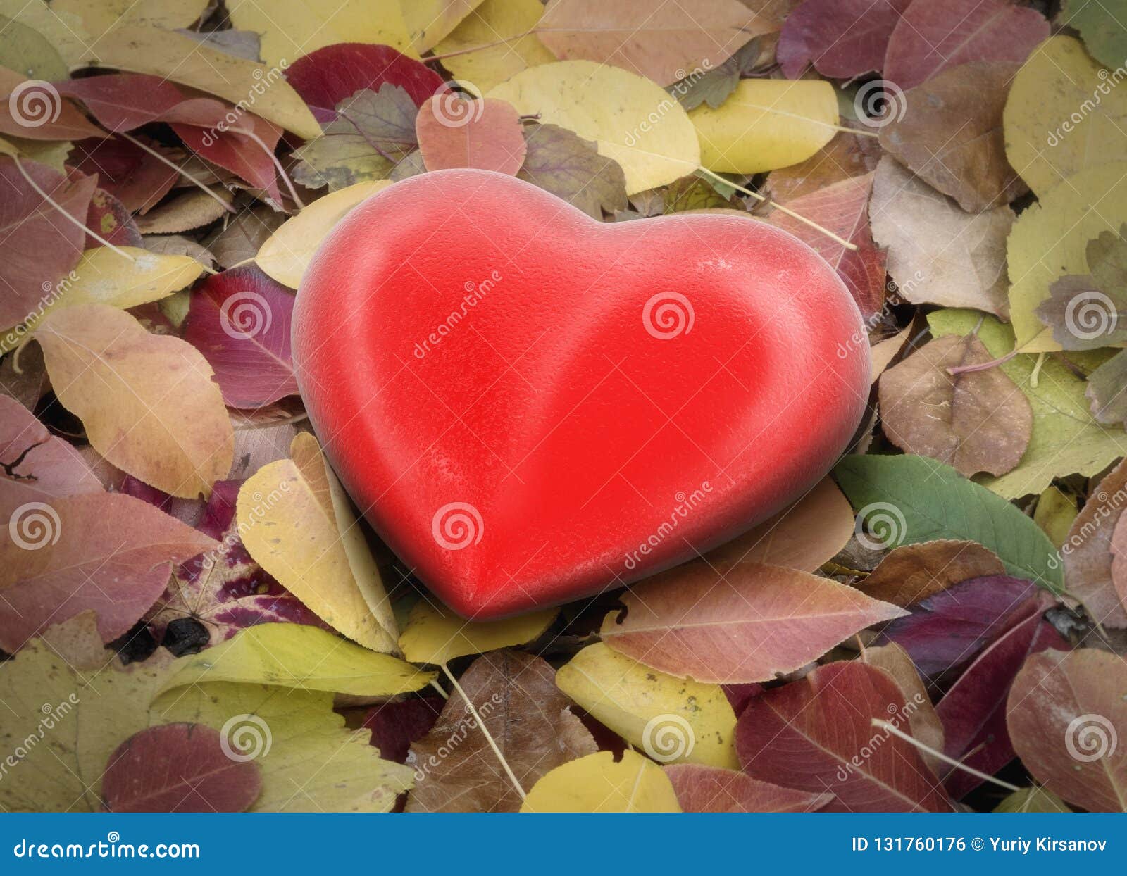 Heart Leaves Seamless Background Royalty-Free Stock Image ...