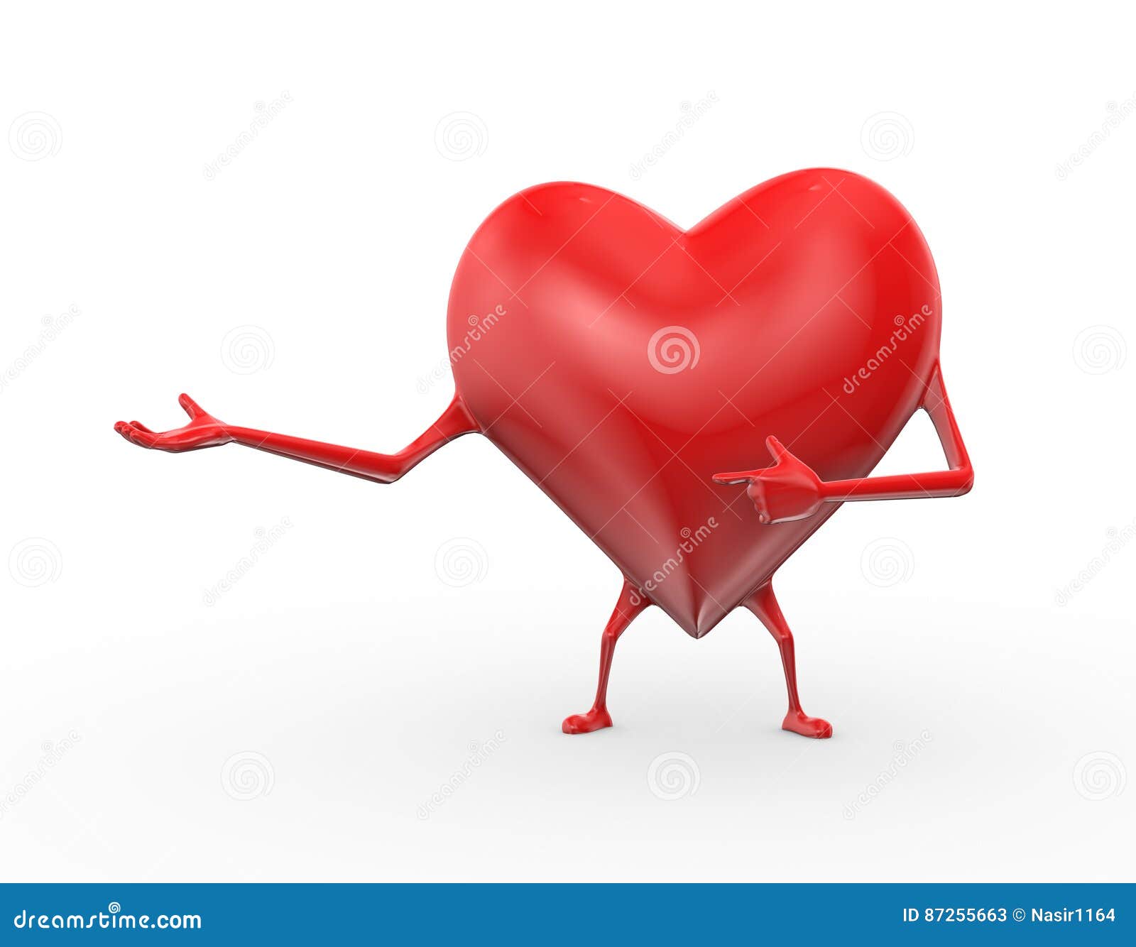 3d Heart Presentation Illustration Stock Illustration - Illustration of ...