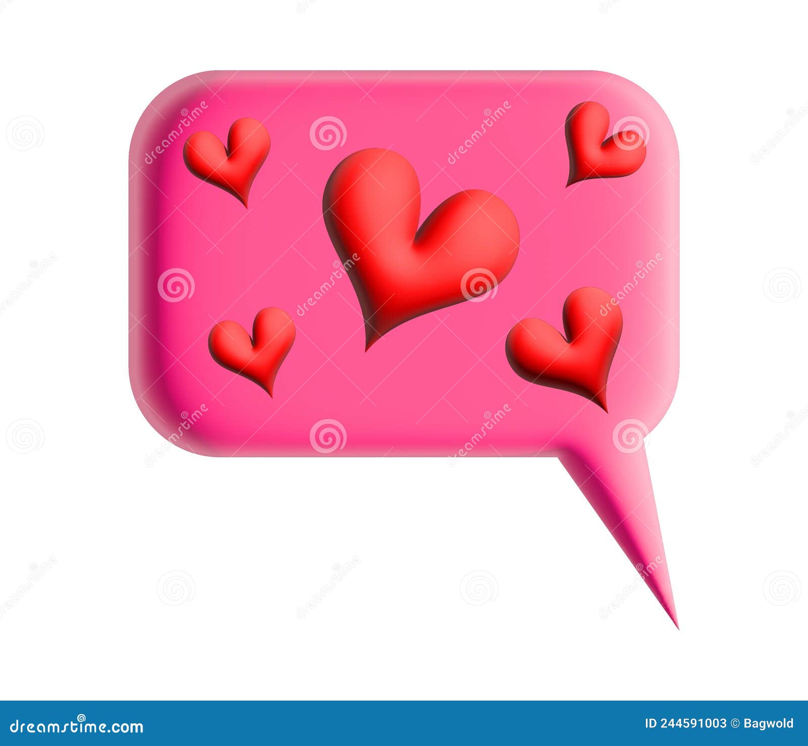 Heart In Speech Bubble Icon. Love Symbol. Minimal Line Yellow Banner ...