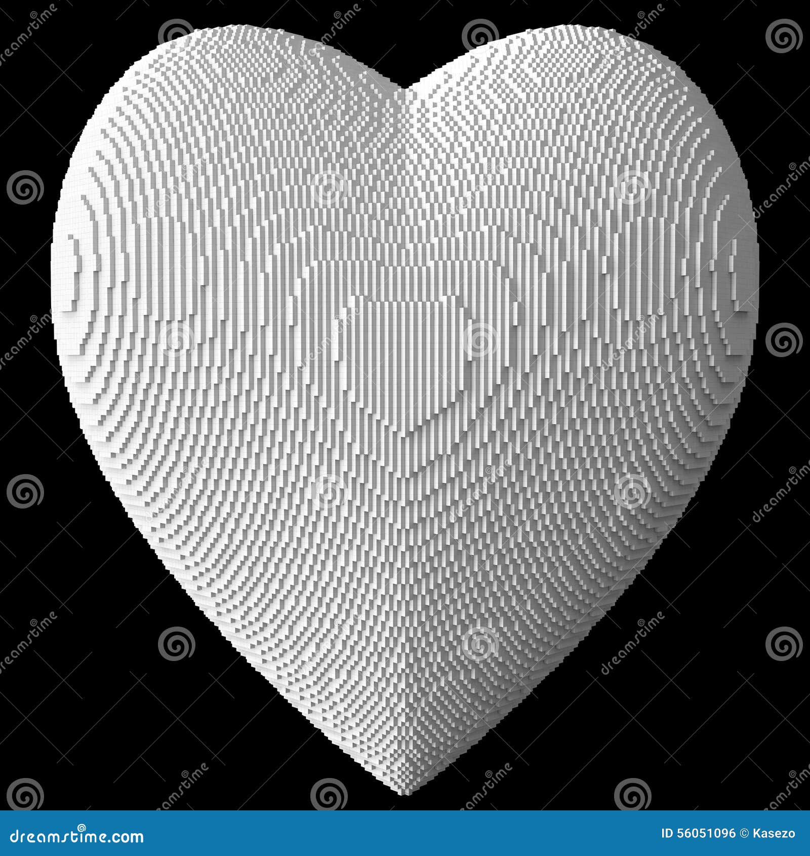 3d heart stock illustration. Illustration of heart, symbolic - 56051096