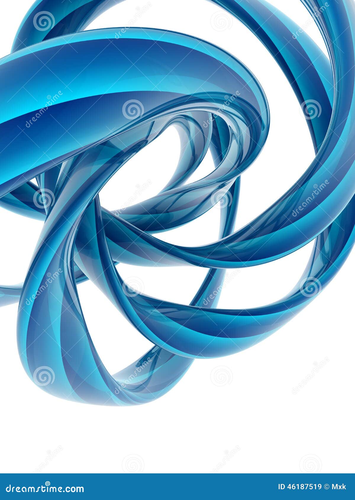 3D helix shape stock illustration. Illustration of three - 46187519