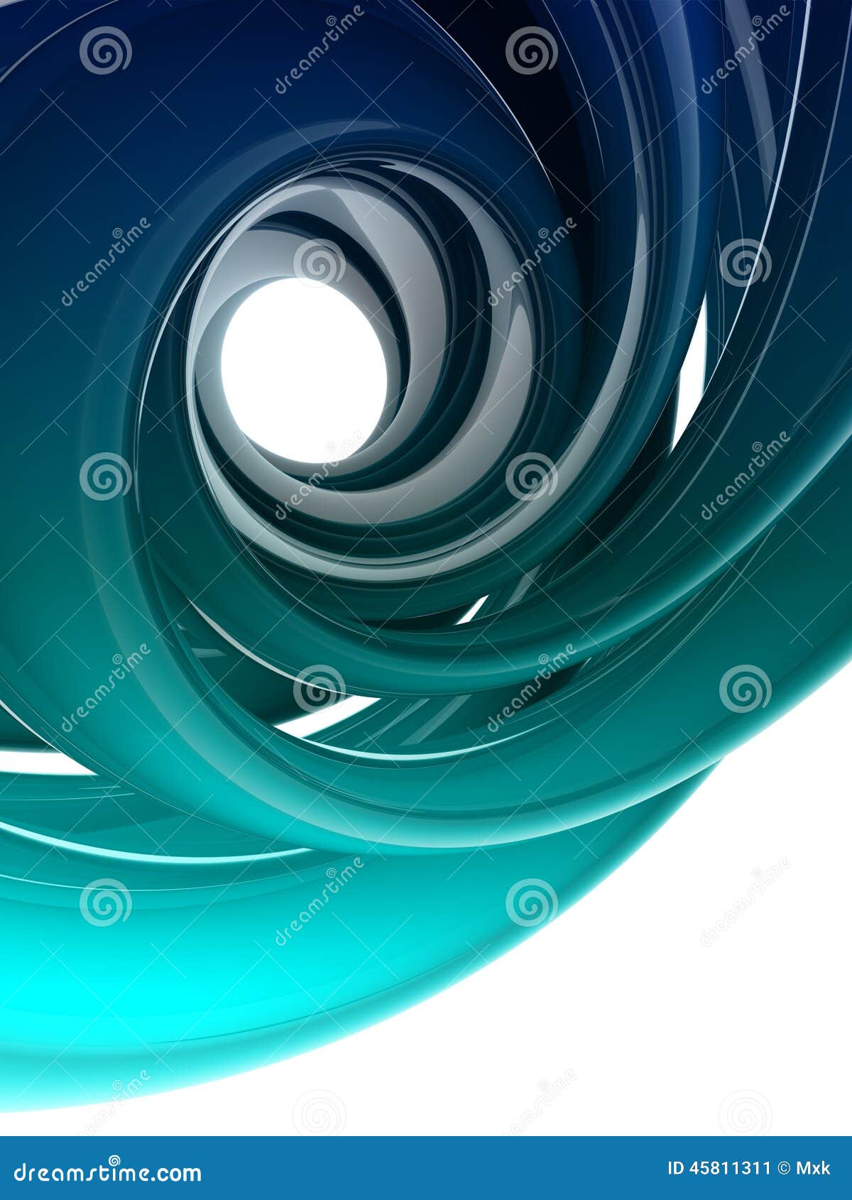 3D helix shape stock illustration. Illustration of metal - 45811311