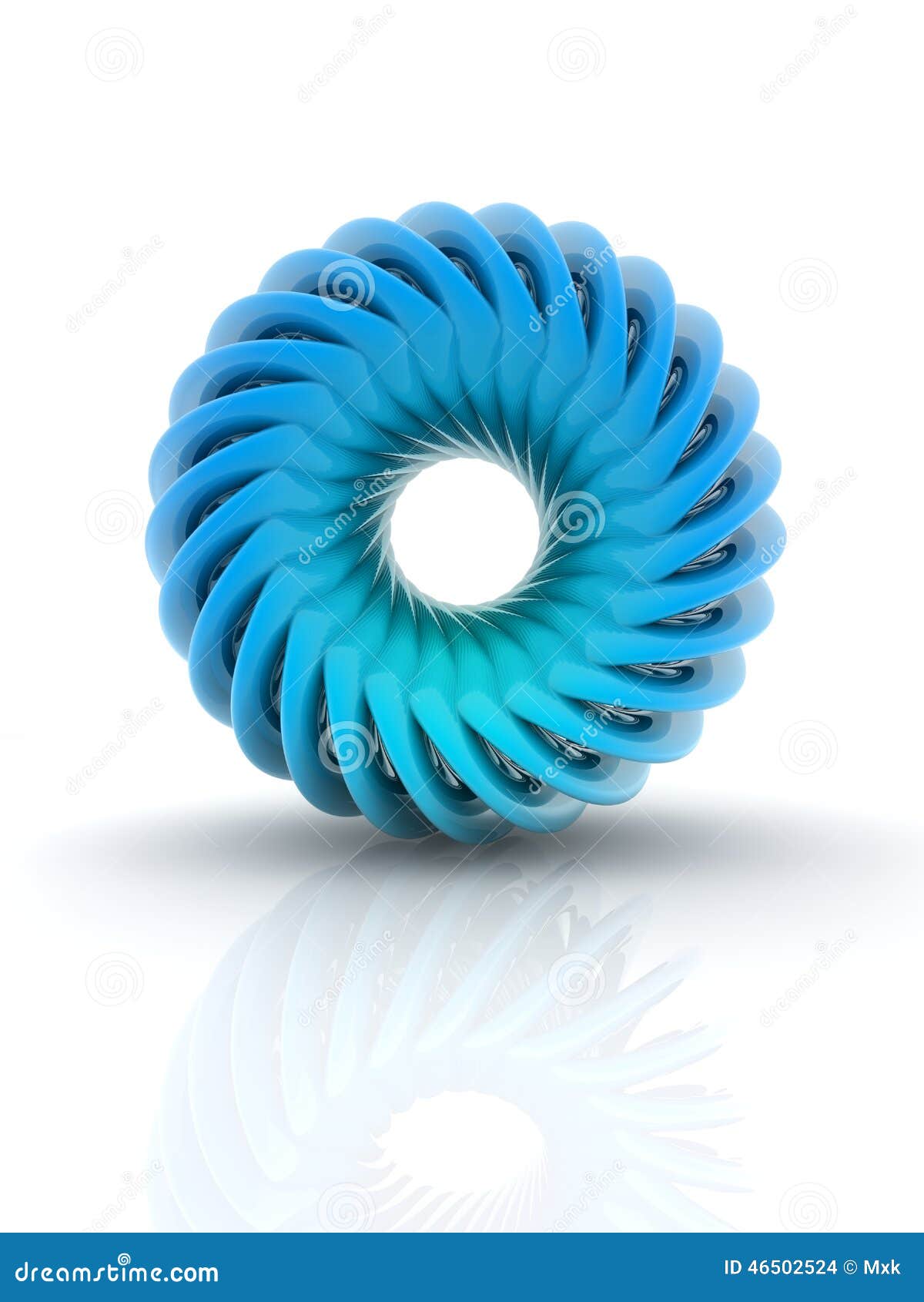 3D helix shape stock illustration. Illustration of vortex - 46502524