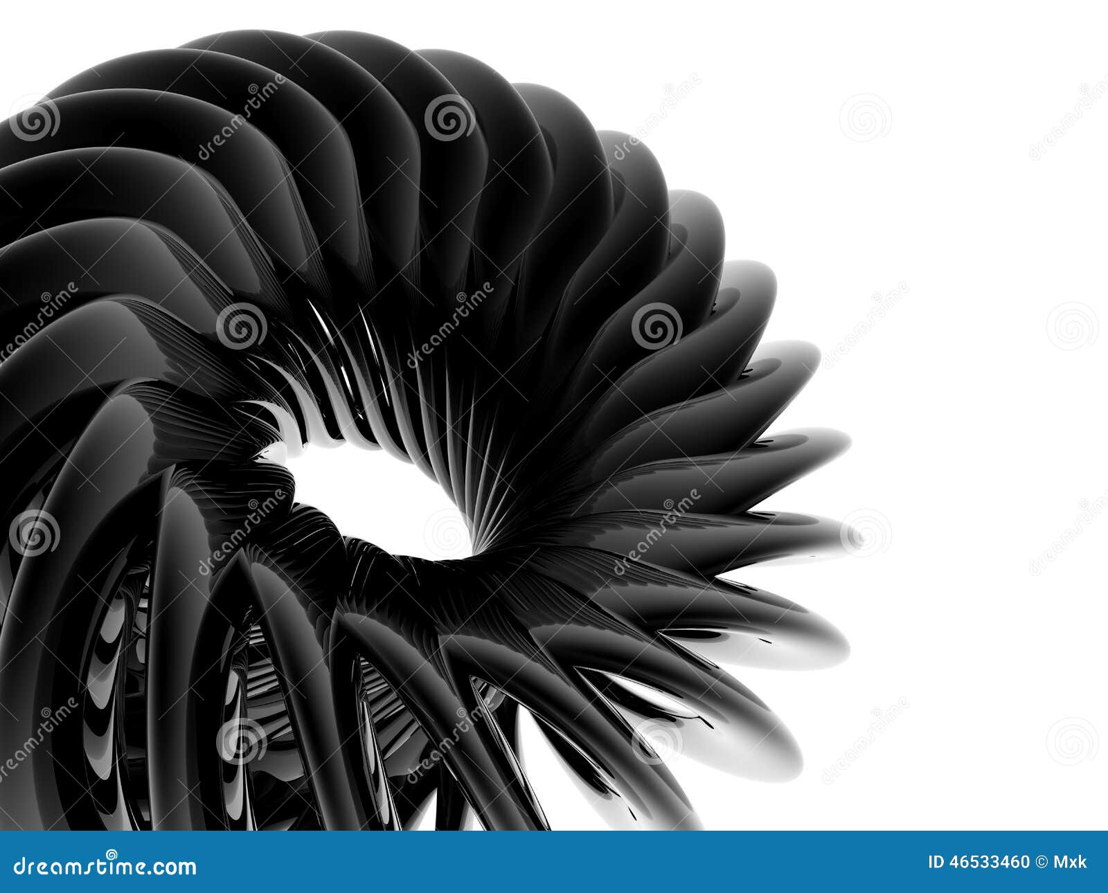 3D helix shape stock illustration. Illustration of eddy - 46533460