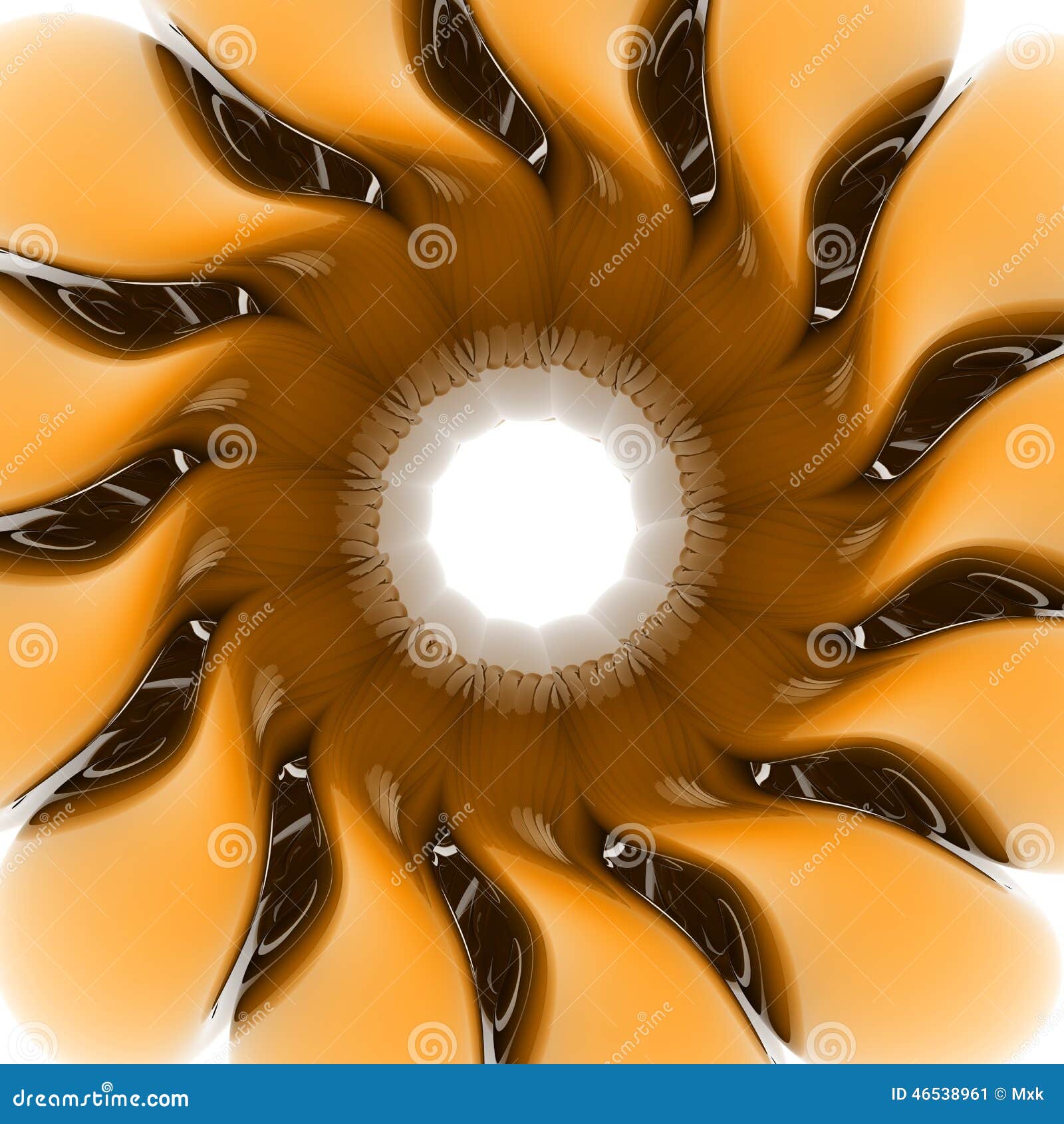 3D helix shape stock illustration. Illustration of yellow - 46538961