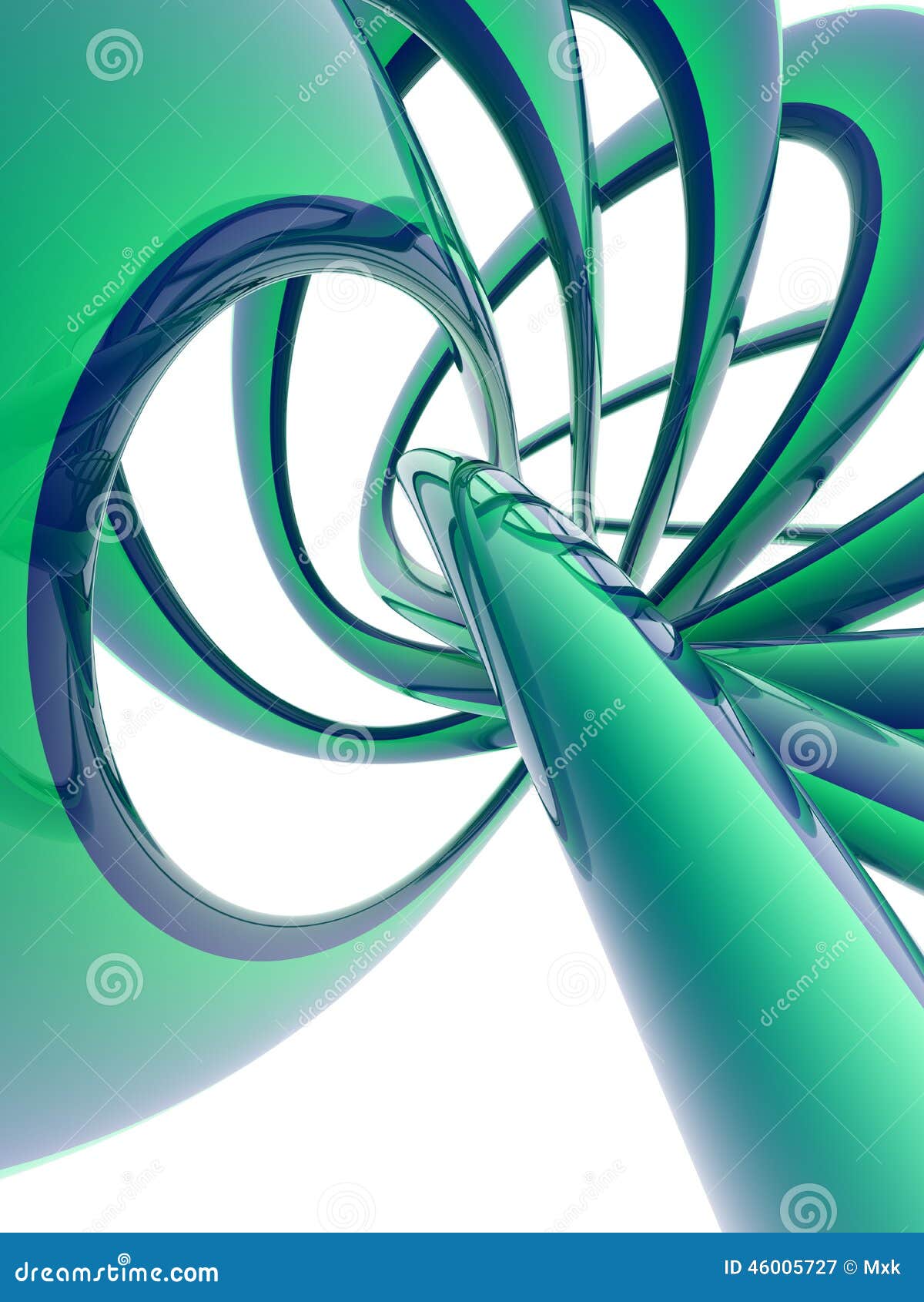 3D helix shape stock illustration. Illustration of digital - 46005727