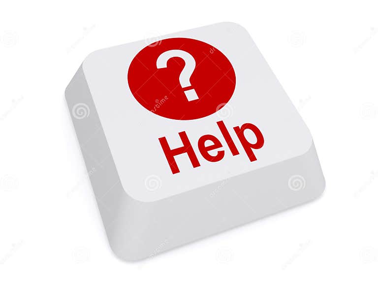 3D help button stock illustration. Illustration of information - 35860650