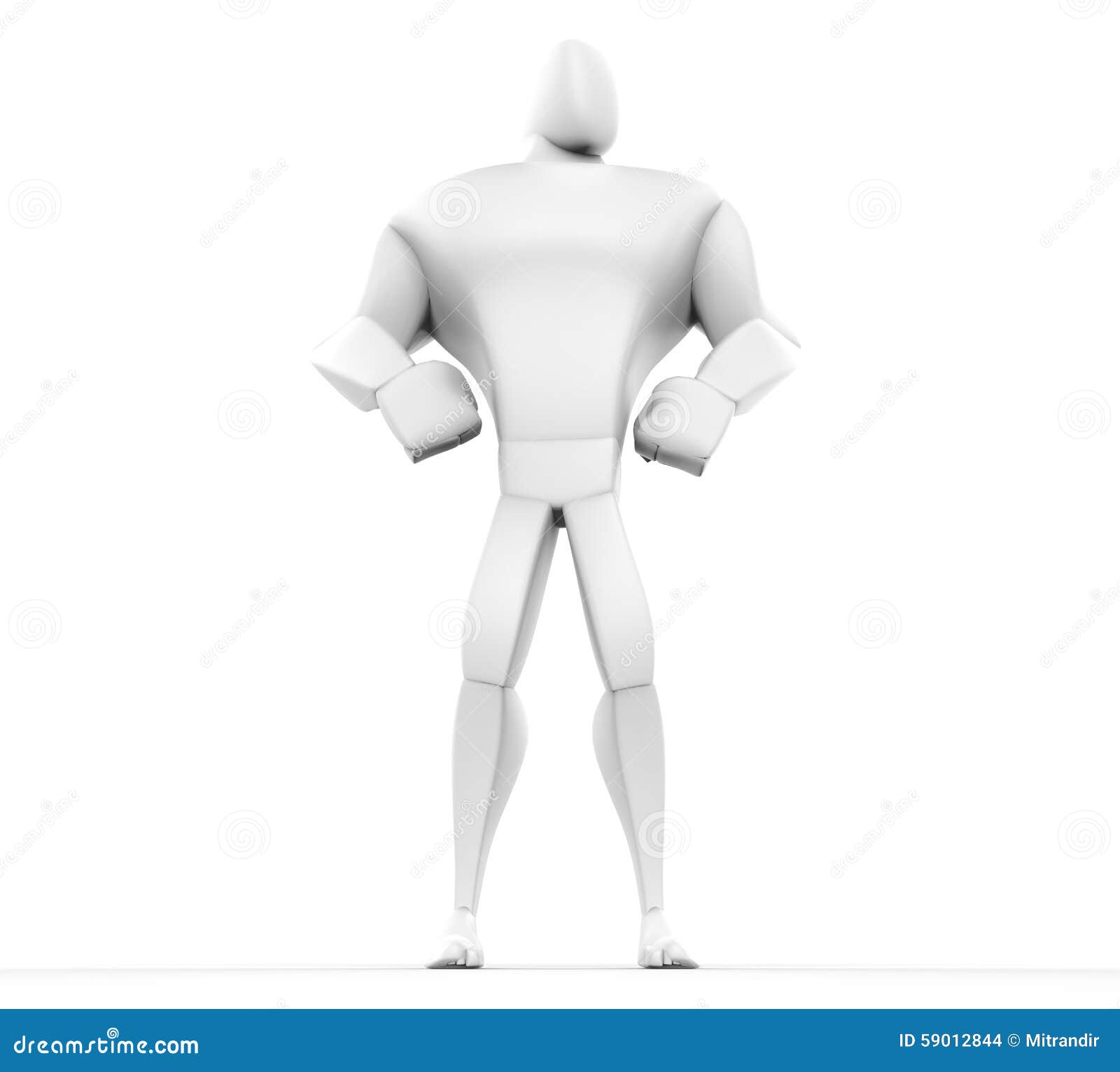 3D Hero Standing - Lower Side View. Stock Photography | CartoonDealer ...
