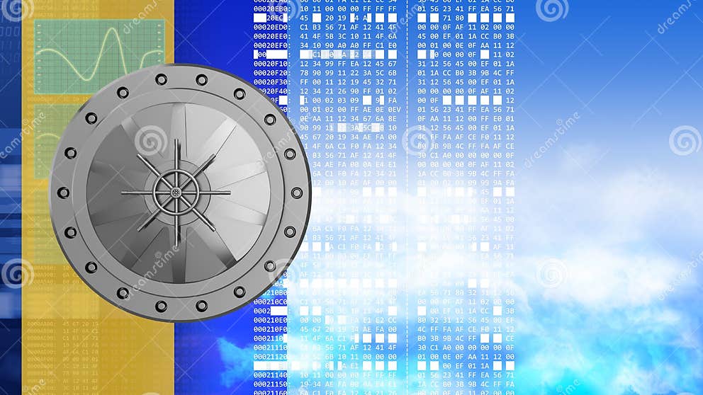 3d hexadecimal code stock illustration. Illustration of science - 90472500