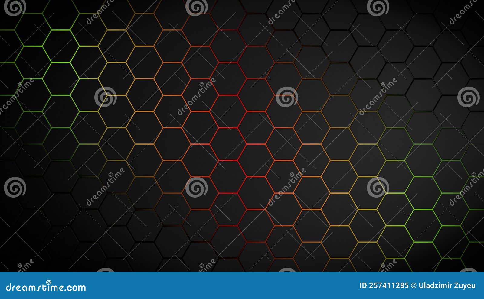 3d Hexagon Black Background. Technology Abstract Geometry Dark Backdrop ...