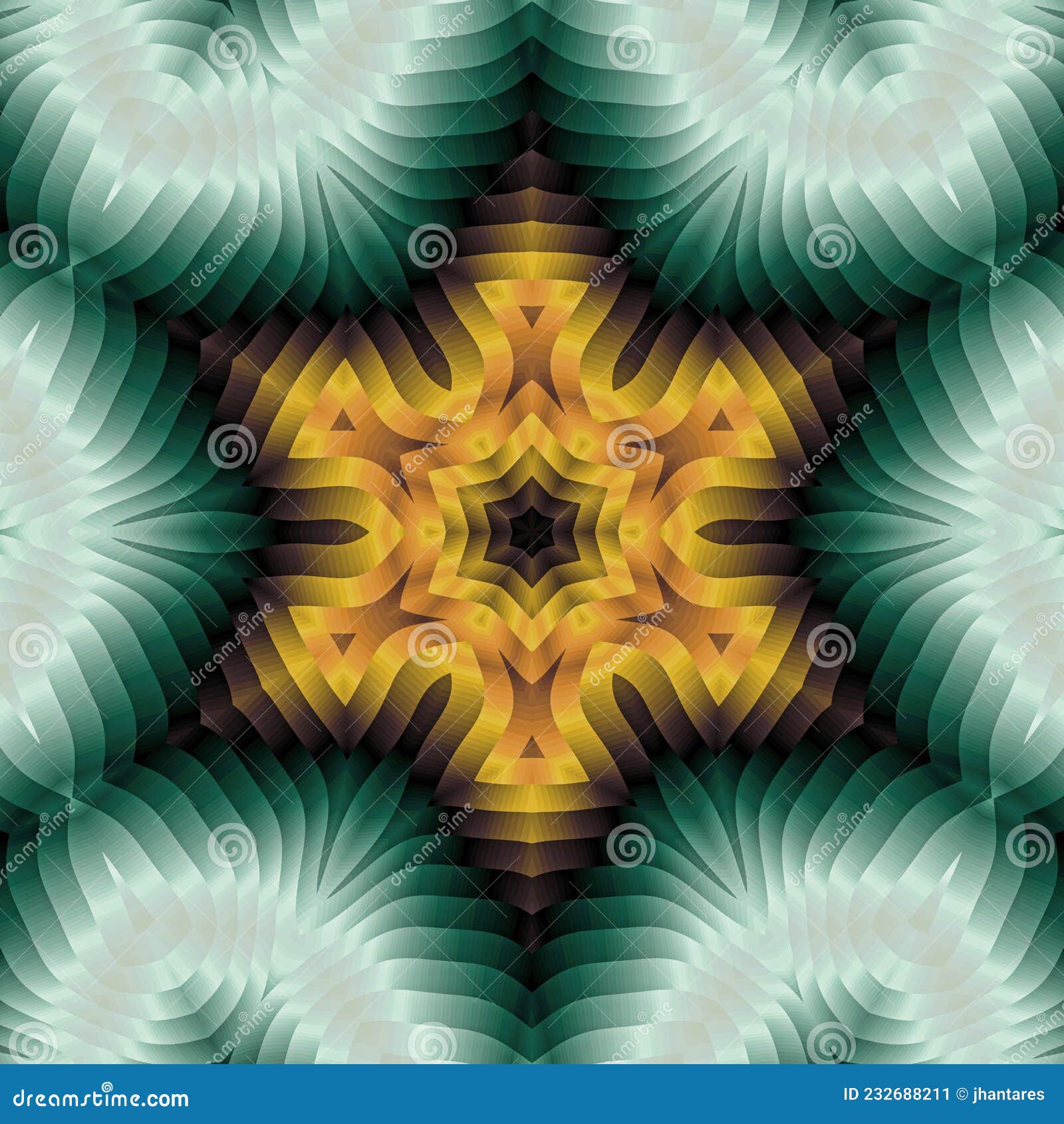 3d Hexagonal Color Gradient Graphic Stock Illustration - Illustration ...