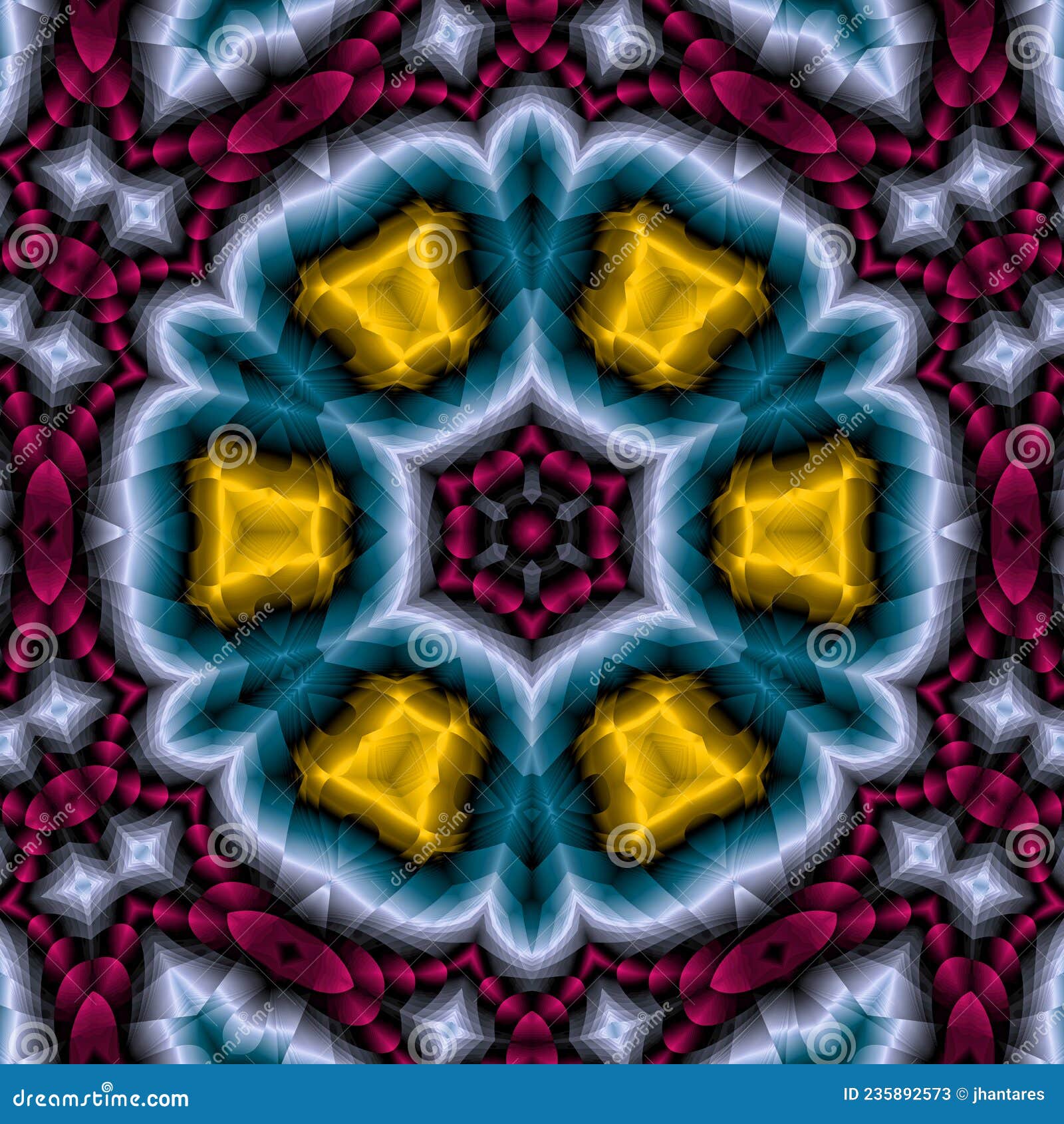 3d Hexagonal Color Gradient Pattern Royalty-Free Stock Photography ...