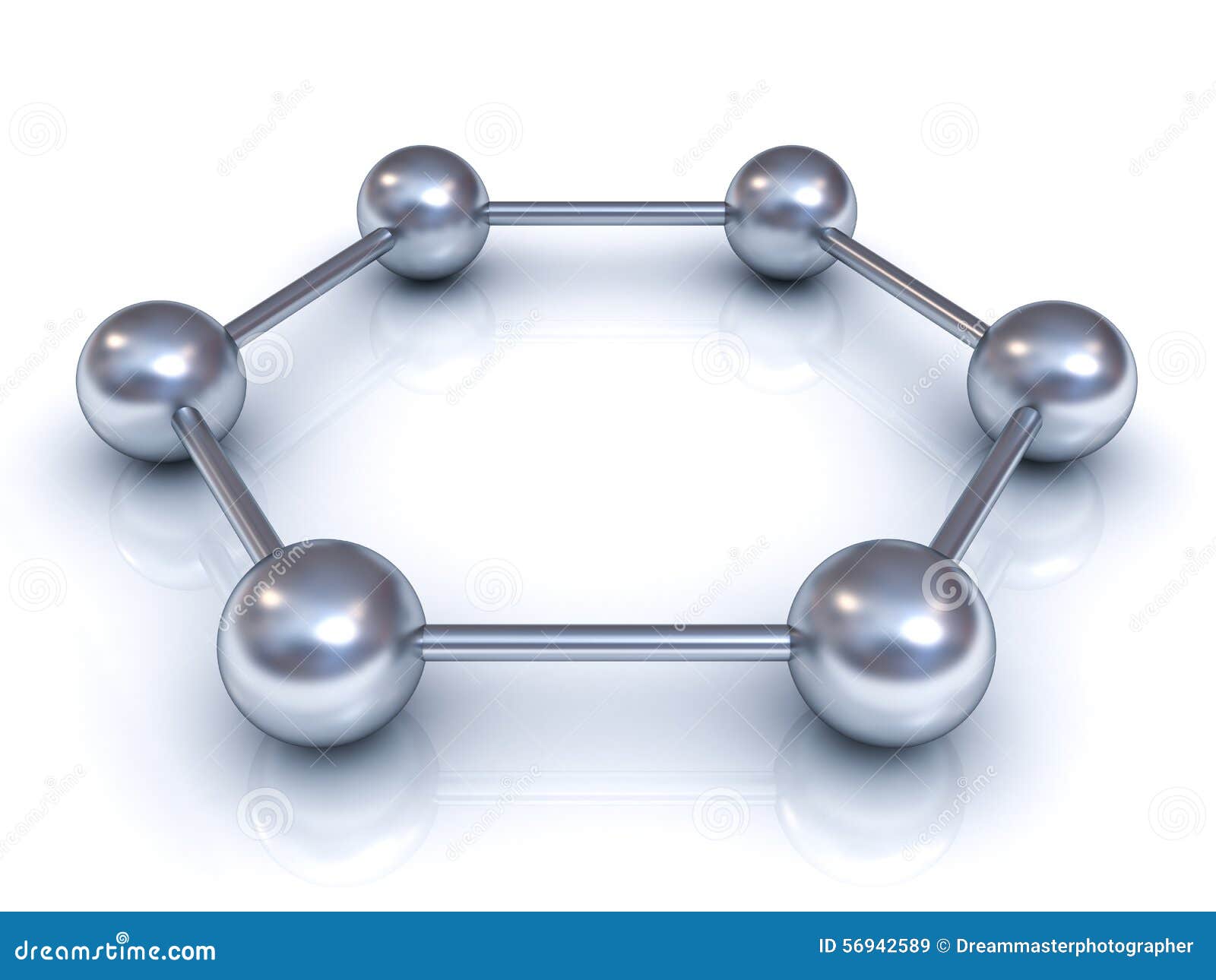 3d Hexagonal Molecular Structure Model Royalty-Free Stock Photo ...