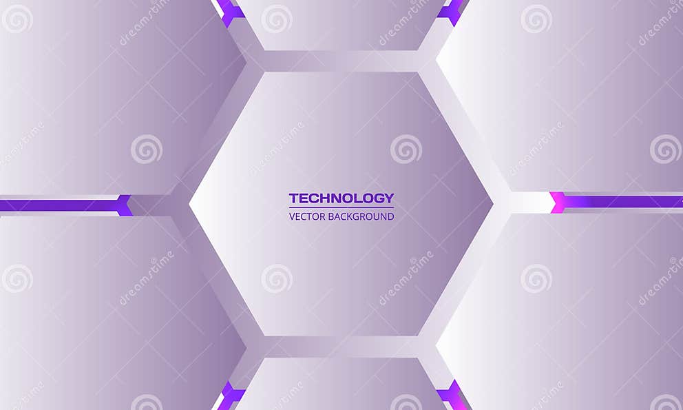 3d Hexagonal Technology Abstract Background. Stock Vector - Illustration of pattern, light ...
