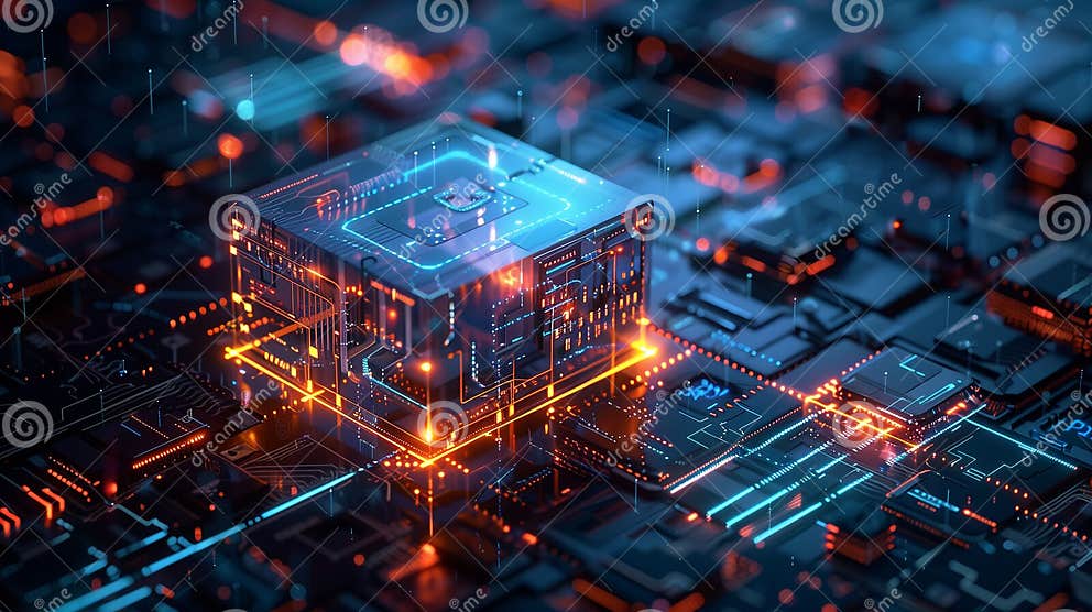 3D Holographic Blockchain Structure with Digital Security Layers Around ...