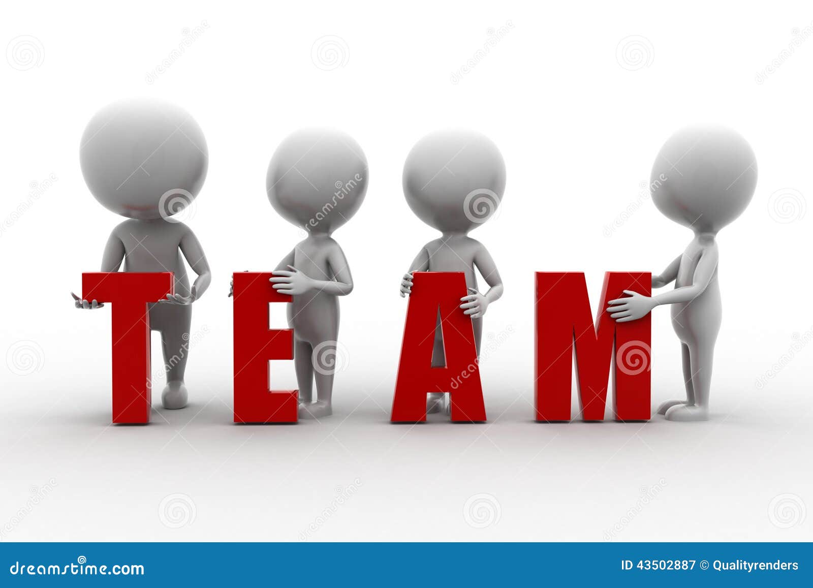 3d Hombre Team Illustration Stock de ilustración - Ilustración de ...