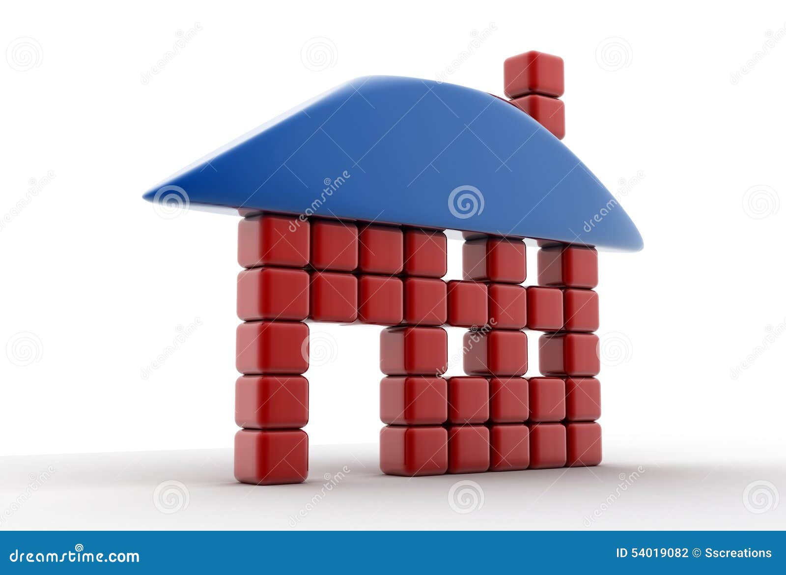 3d home icon stock illustration. Illustration of technology - 54019082